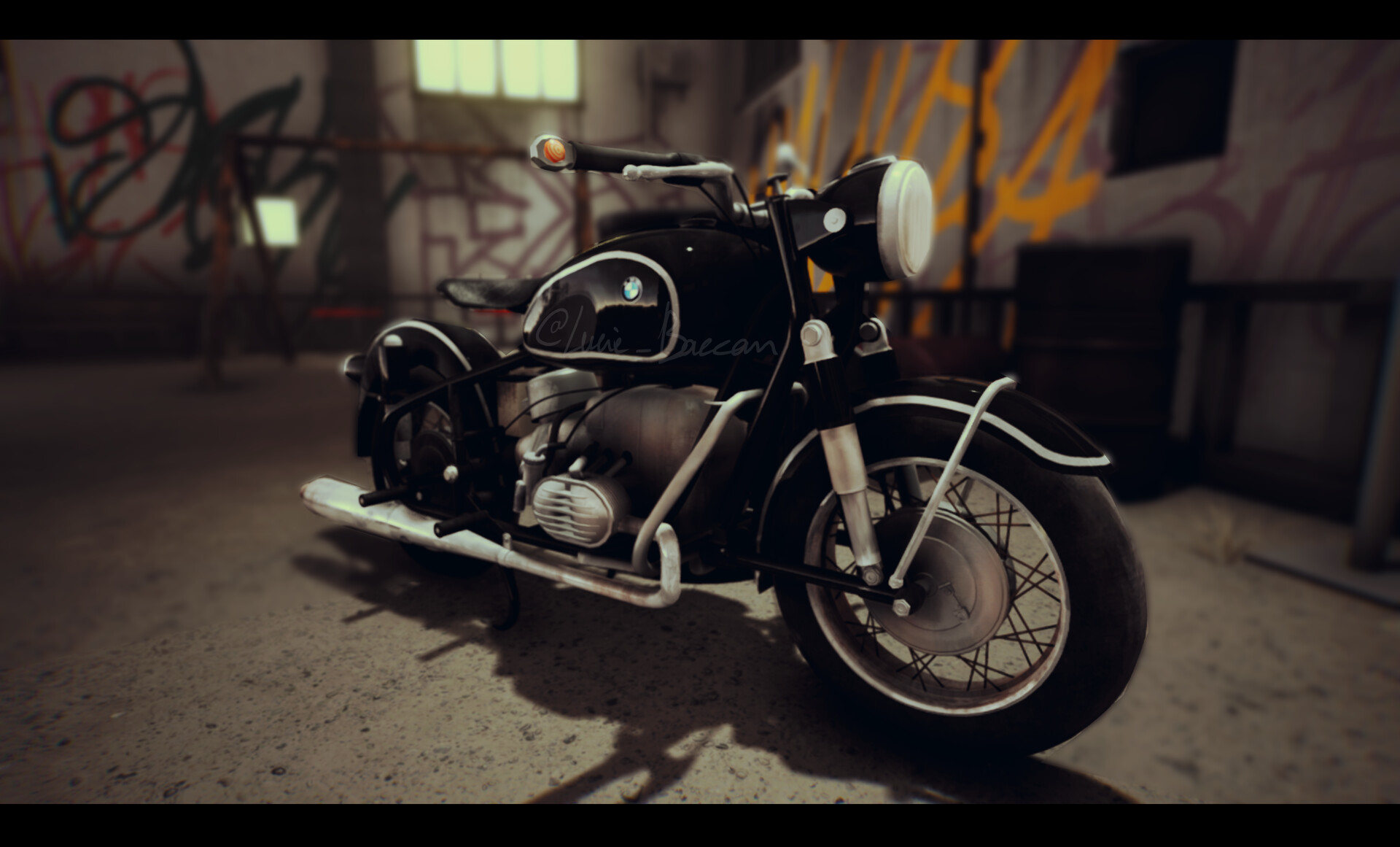 ArtStation - [School Project] BMW - R50 - 1950