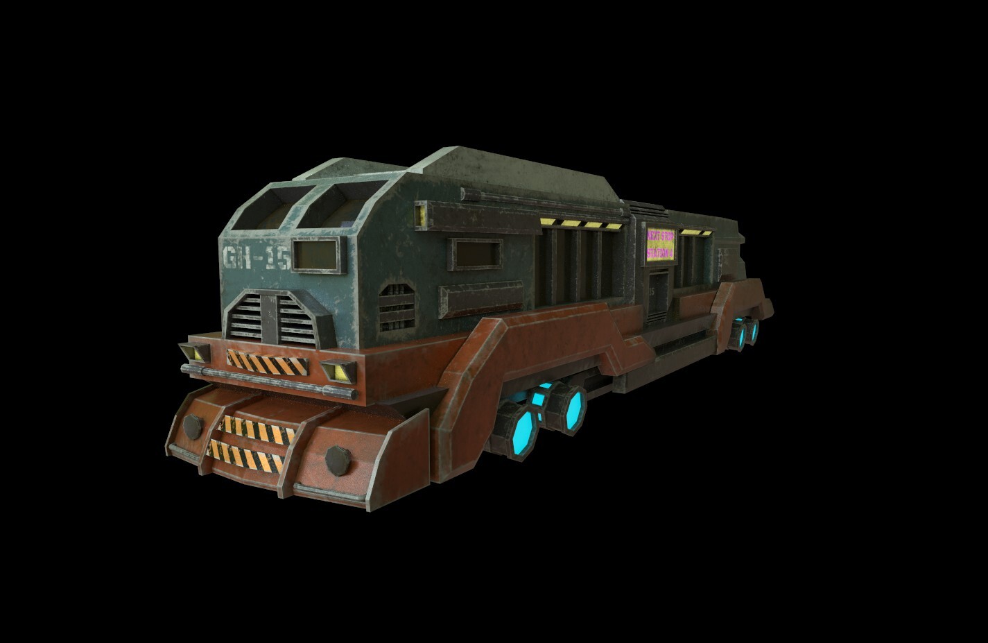 ArtStation - Cyberpunk Train HD