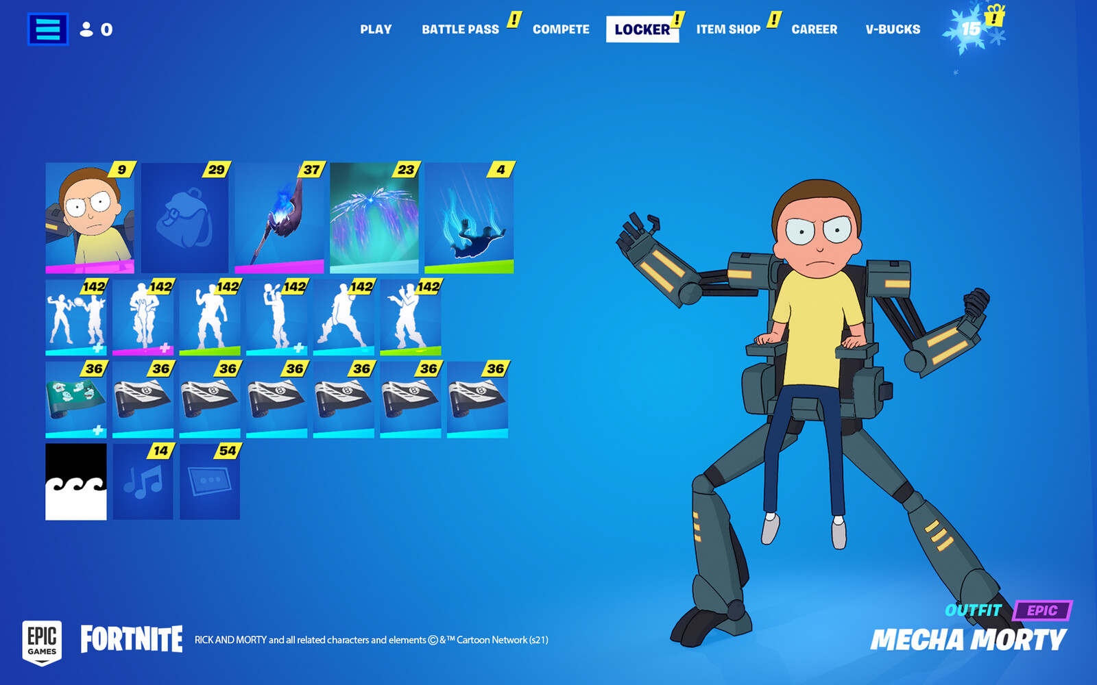 Gene Kohler - Epic Games Fortnite Skin: Mecha Morty
