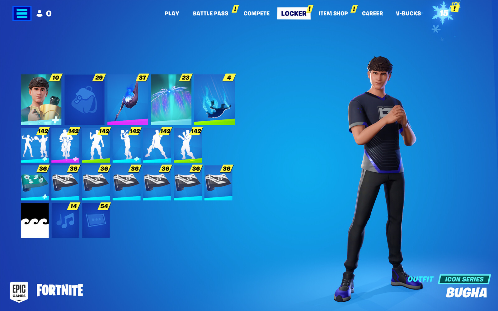 Gene Kohler - Epic Games Fortnite Skin: Icon Series Bugha