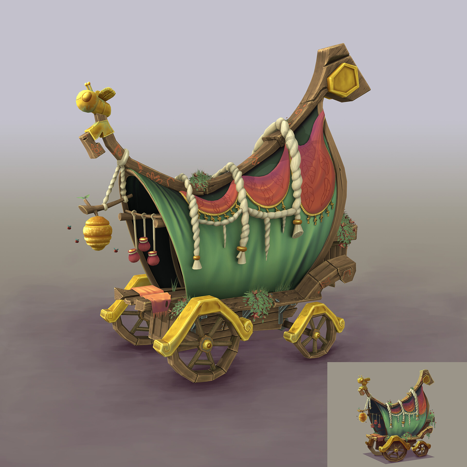 ArtStation - Cart Honeybee