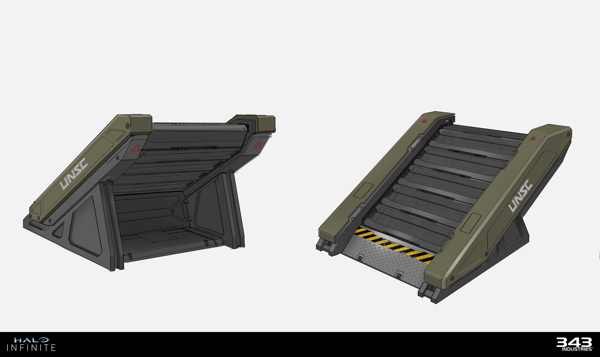 Zack Lee - Halo Infinite Various UNSC Concept Art