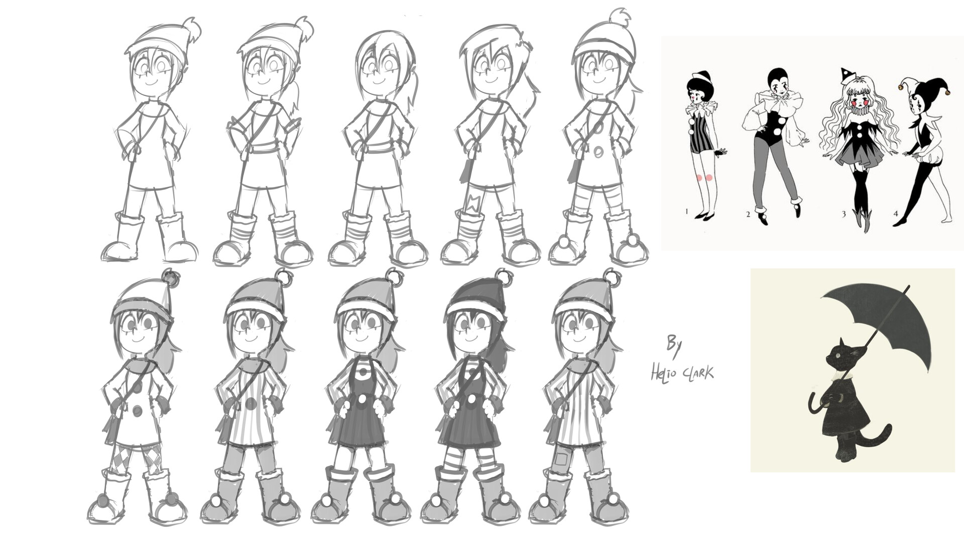 Helio Clark - Helen - Character Design