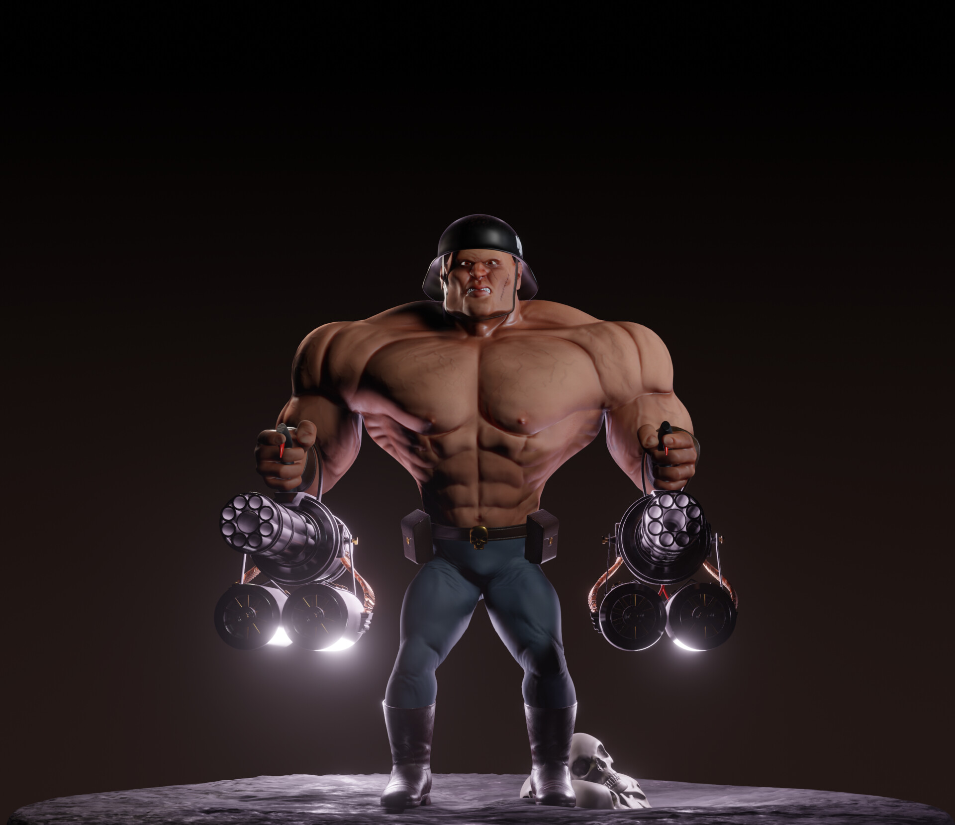 ArtStation - The Machine Gunner