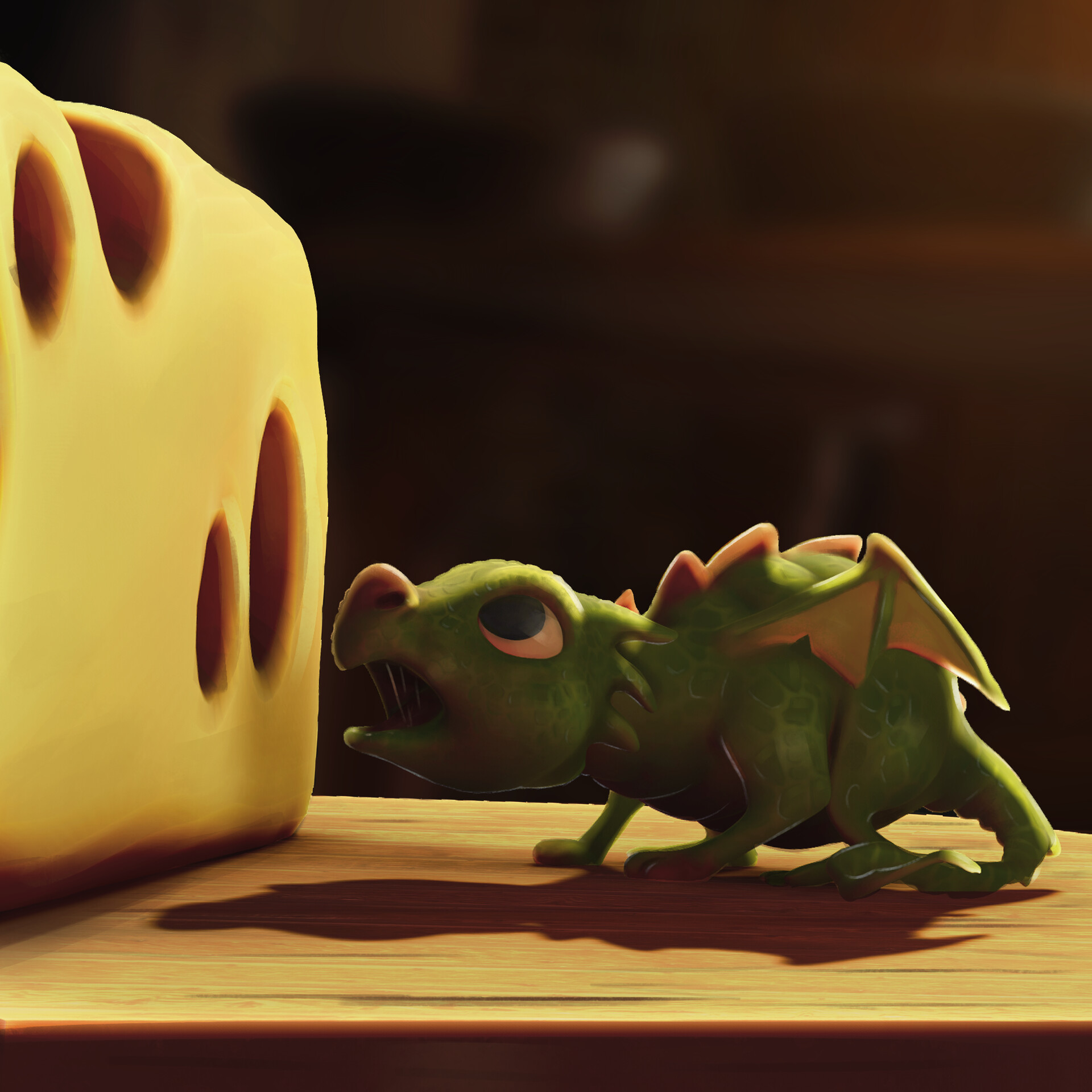 ArtStation - This dragon loves cheese