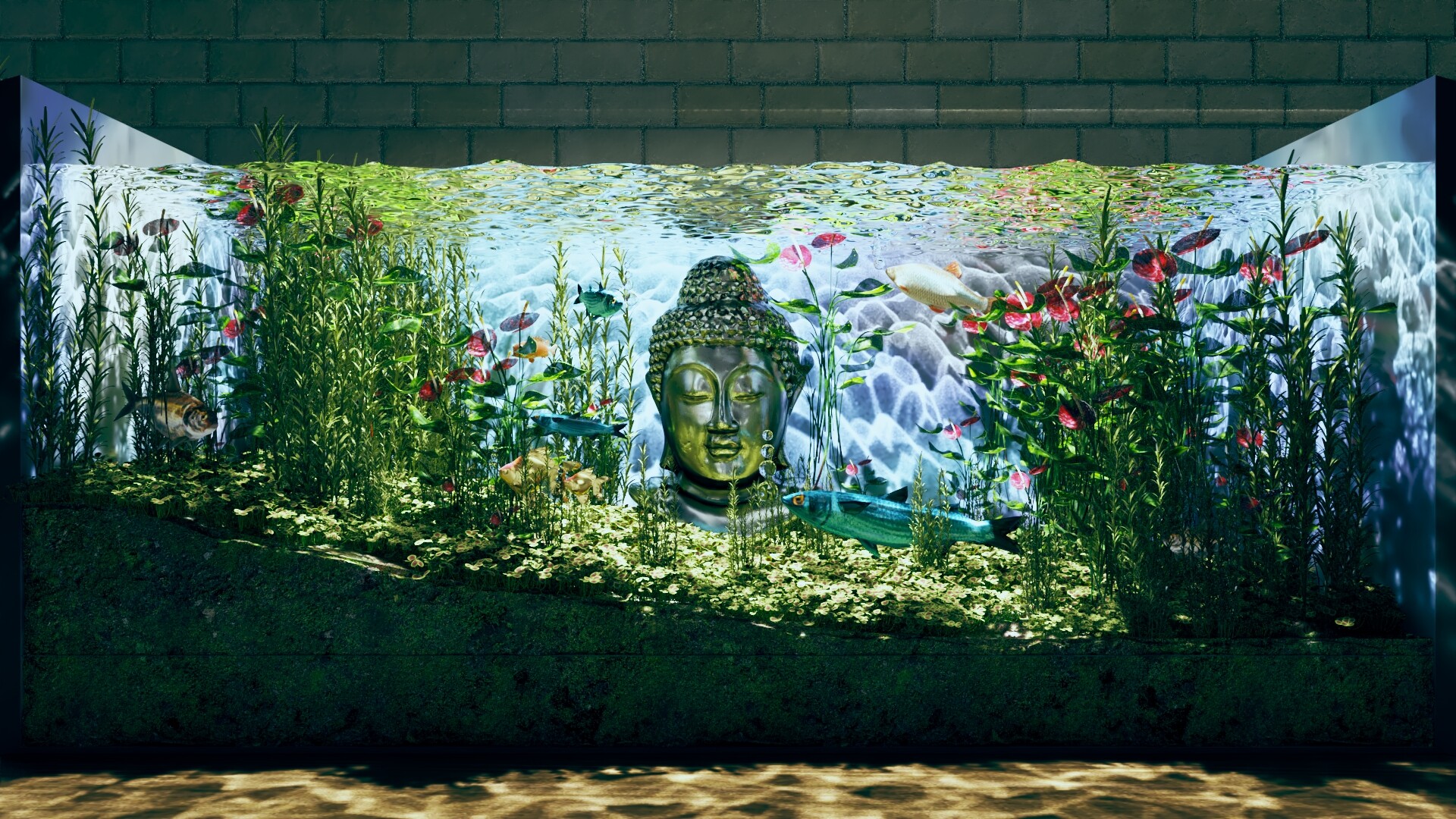 ArtStation - 3D Aquarium | Lighting and Render