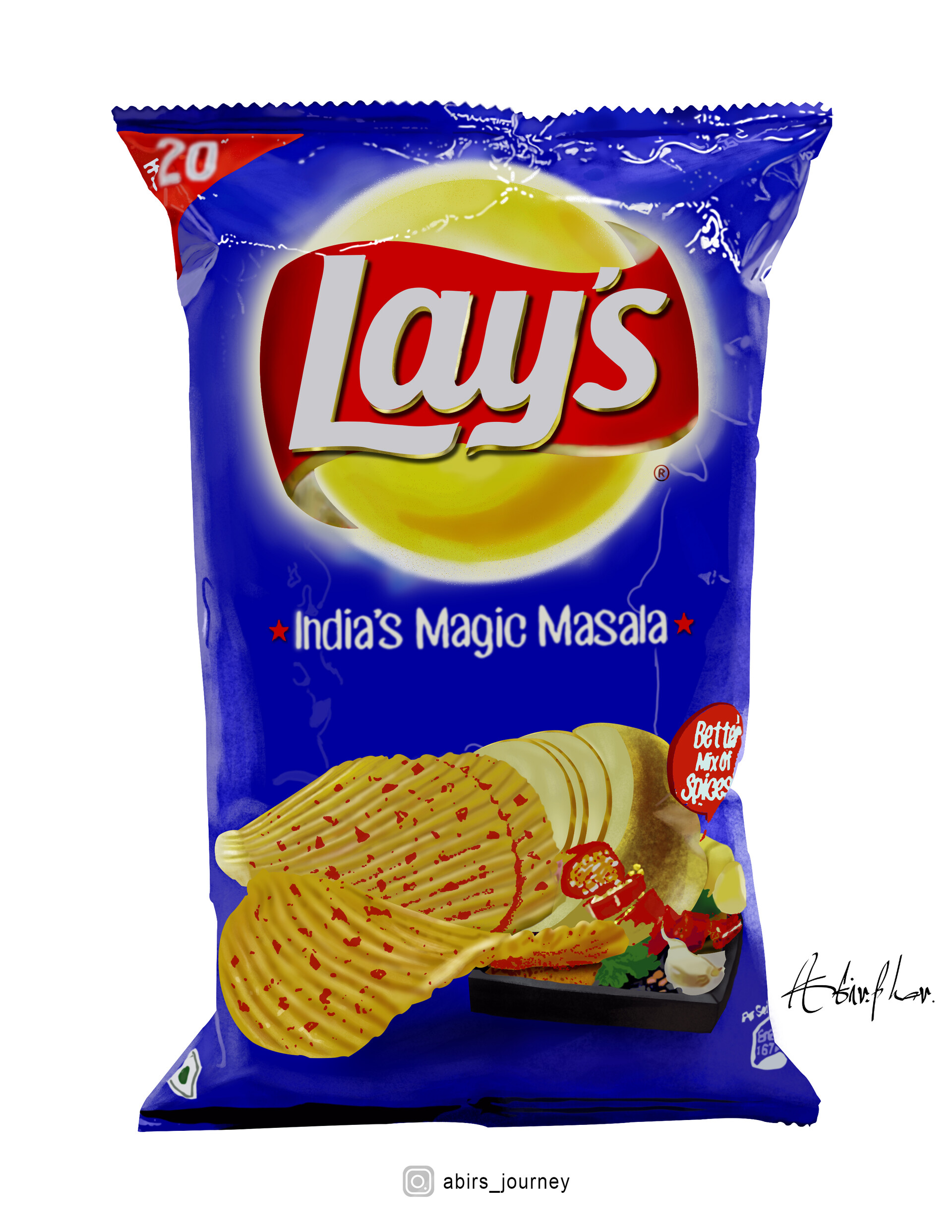 ArtStation - LAY’S FULL DIGITAL PAINTING.