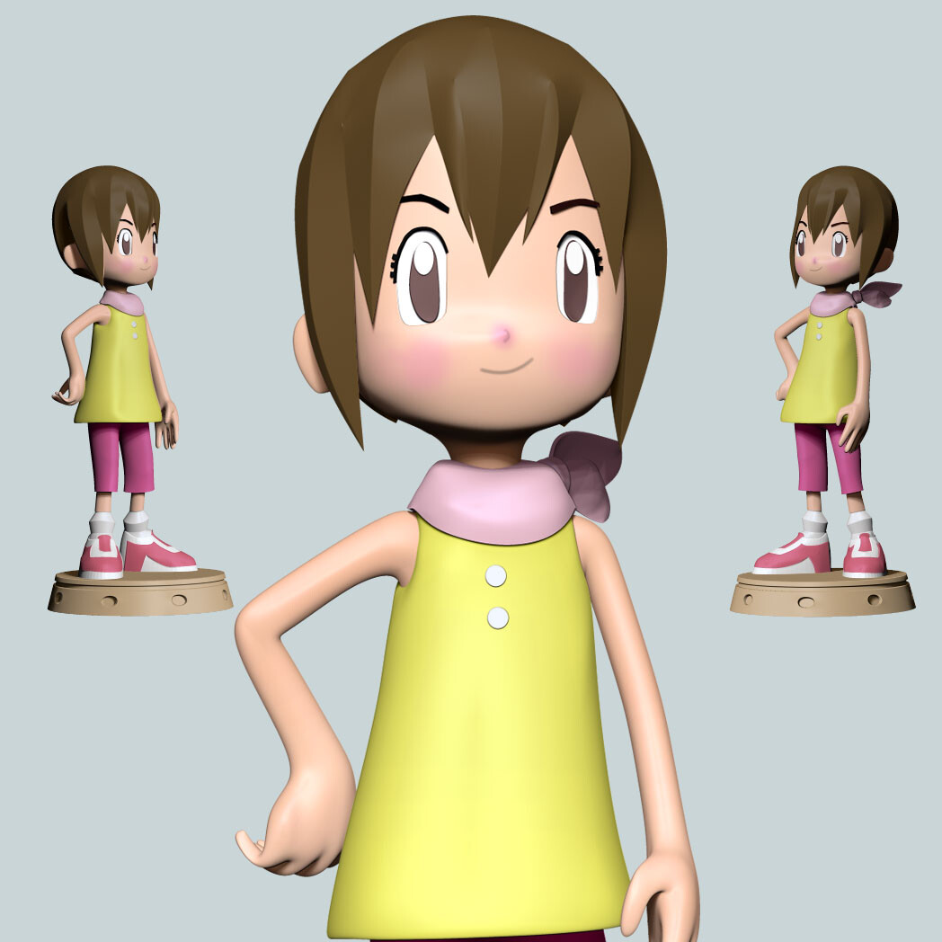 ArtStation - Digimon - Kari