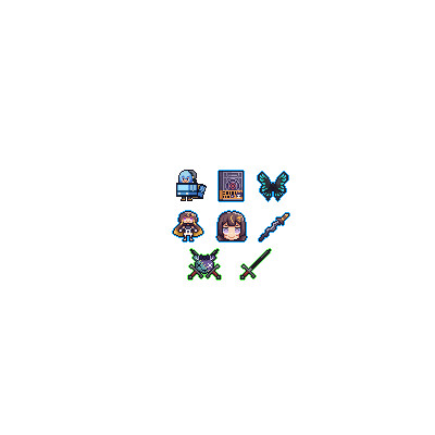 PanzSan - Idol Showdown: Single Player Mode Item Sprites Set 1