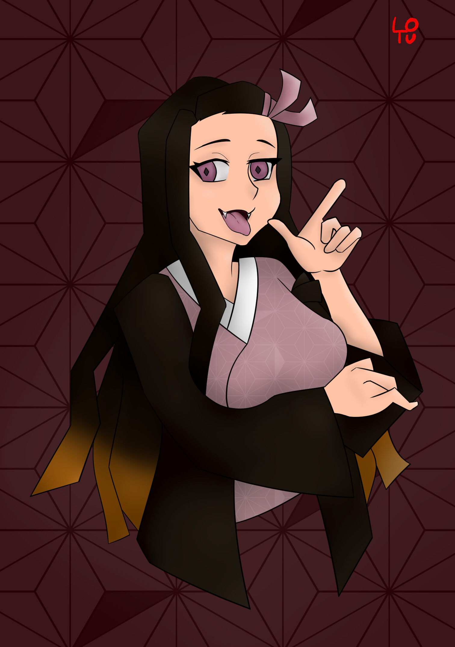 ArtStation - Nezuko fan art