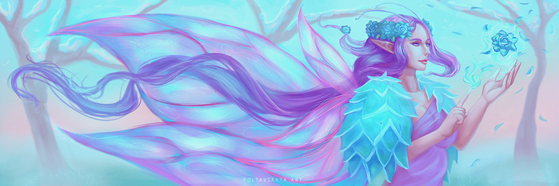 ArtStation - Ice Rose Fairy