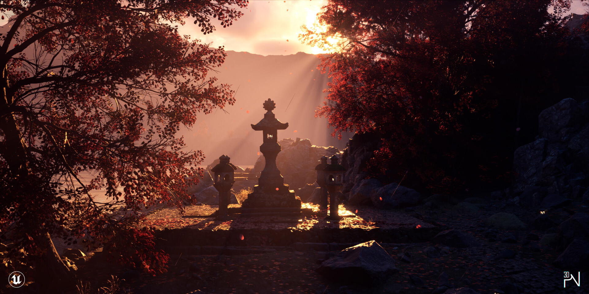 Per Niemann - Lost Shrine - after the rain (UE5)
