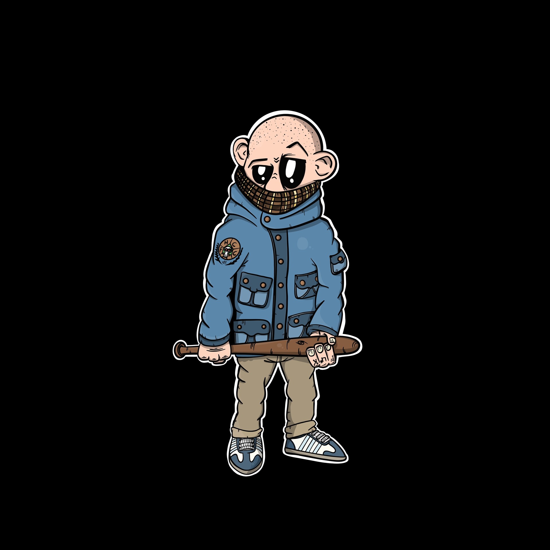 ArtStation - hooligan with baseball bat