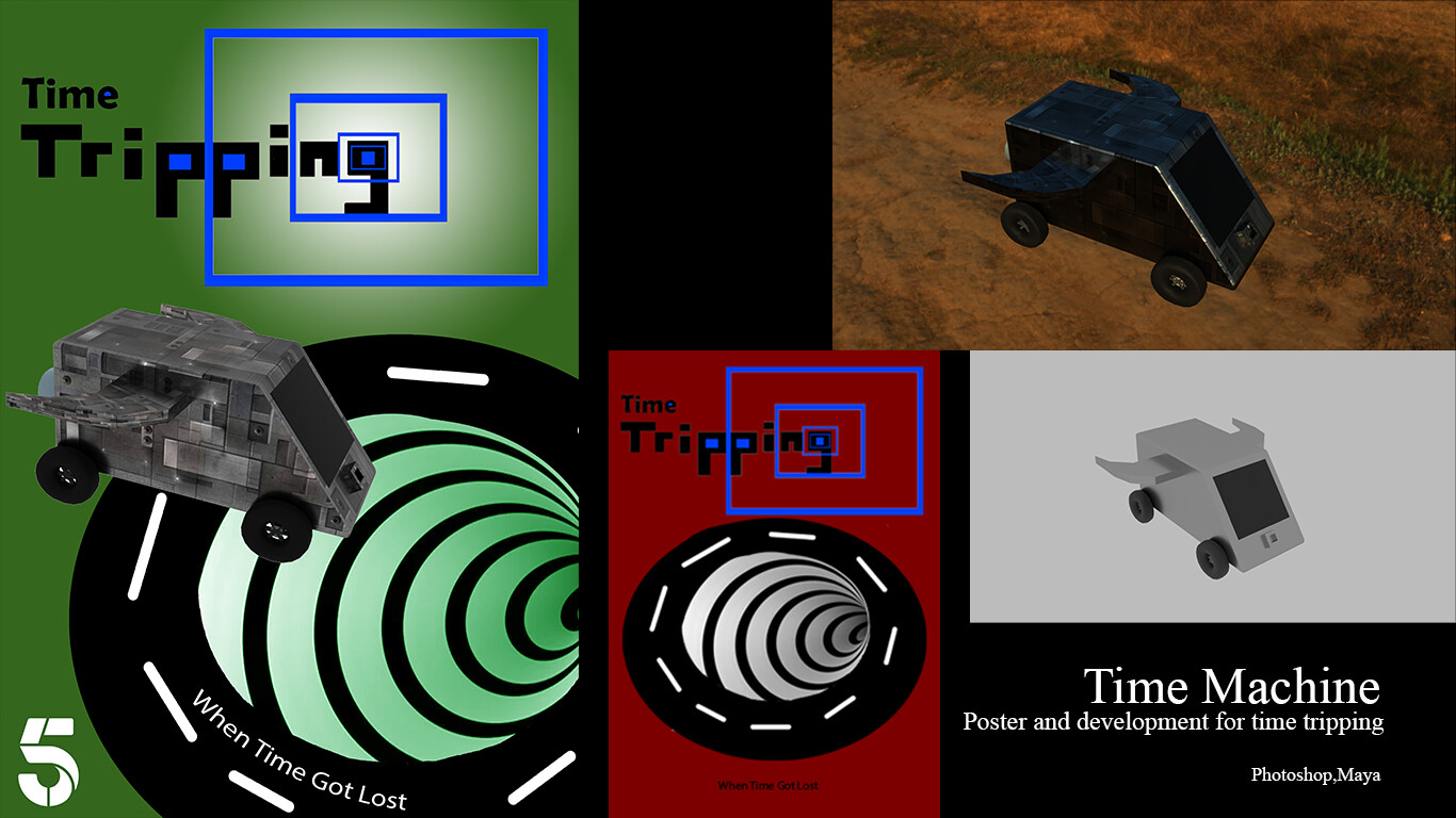 ArtStation - Time Machine Poster and 3D model