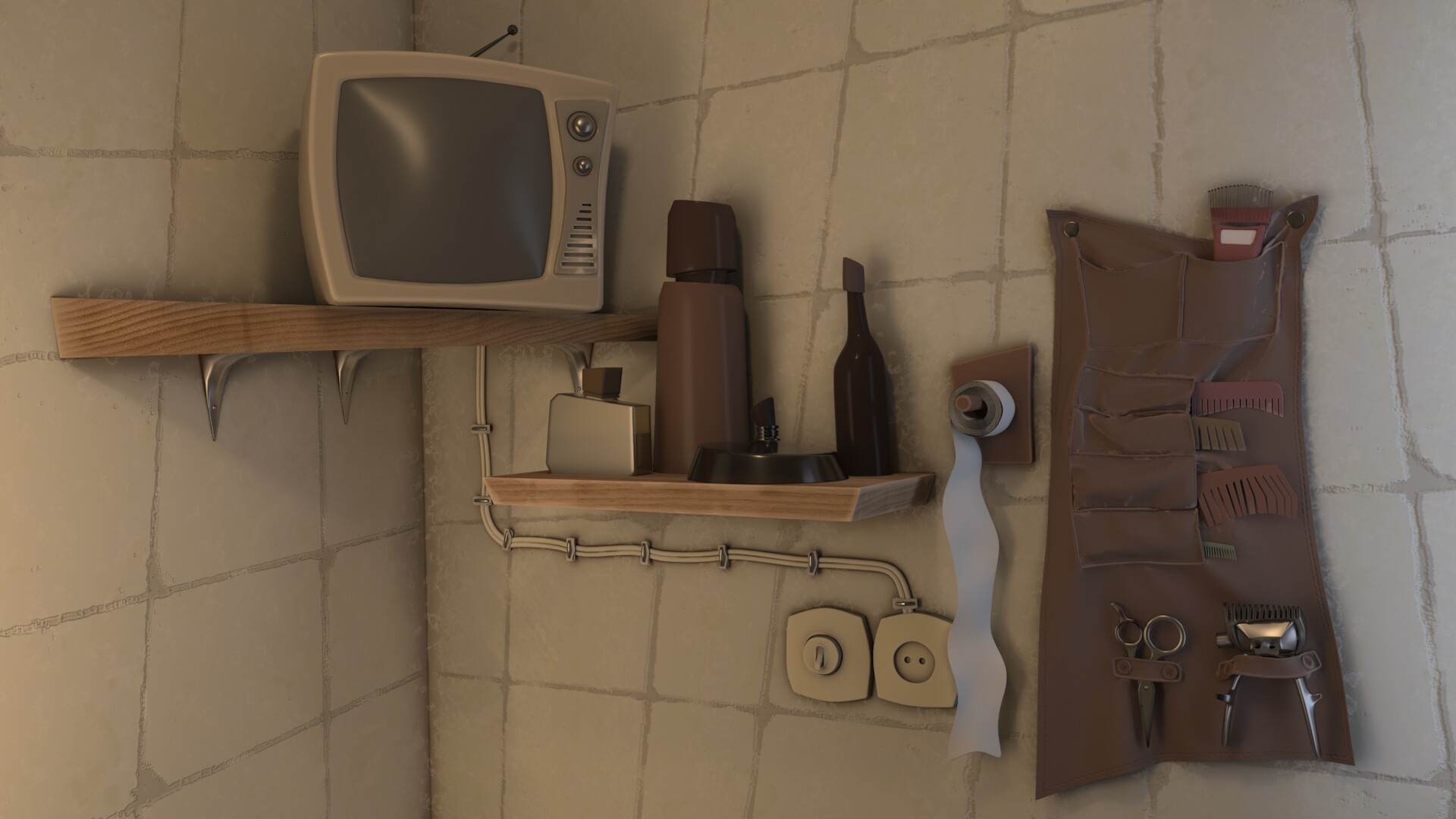 ArtStation - Barber Shop Environment No.4 / Concept Art