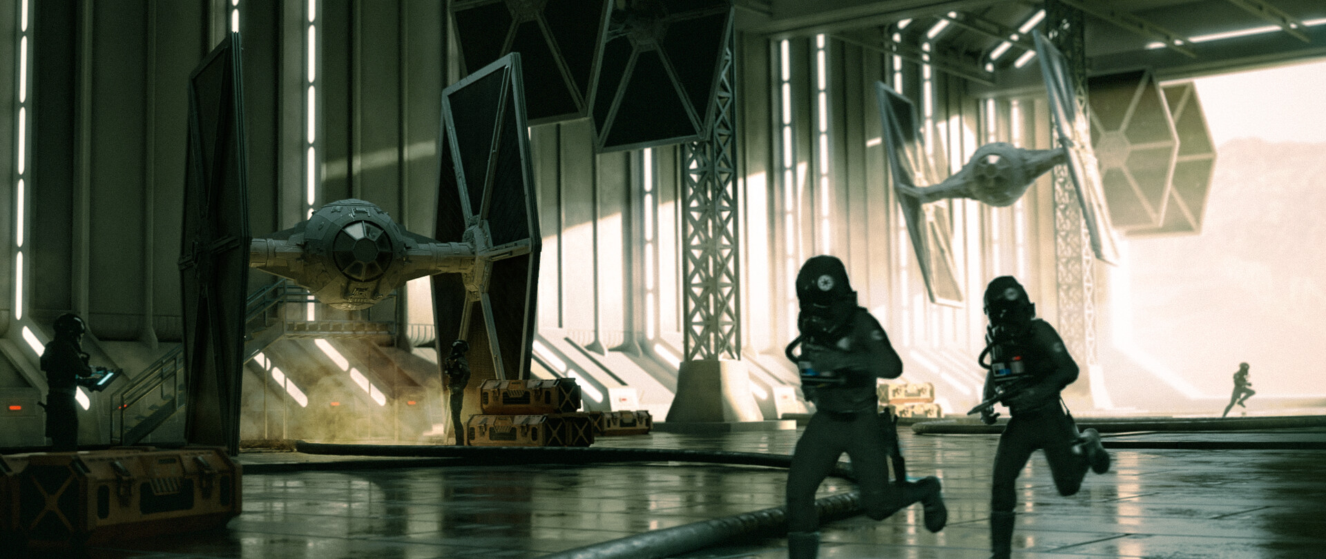 ArtStation - Star Wars: Imperial Hangar in disarray