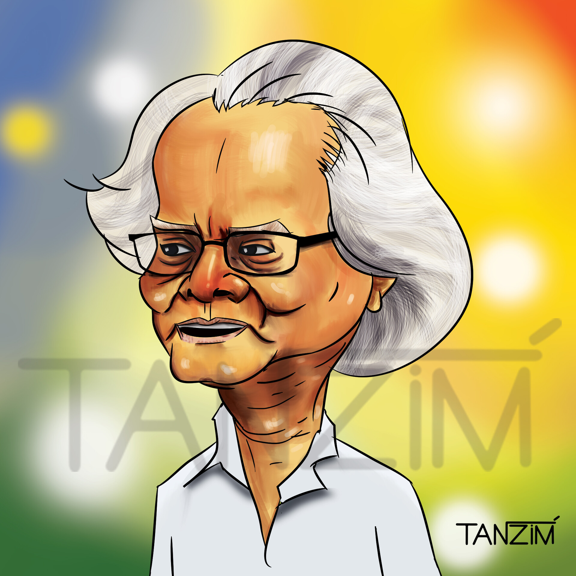 ArtStation - Caricature of Comic book artist & cartoonist Narayan Debnath