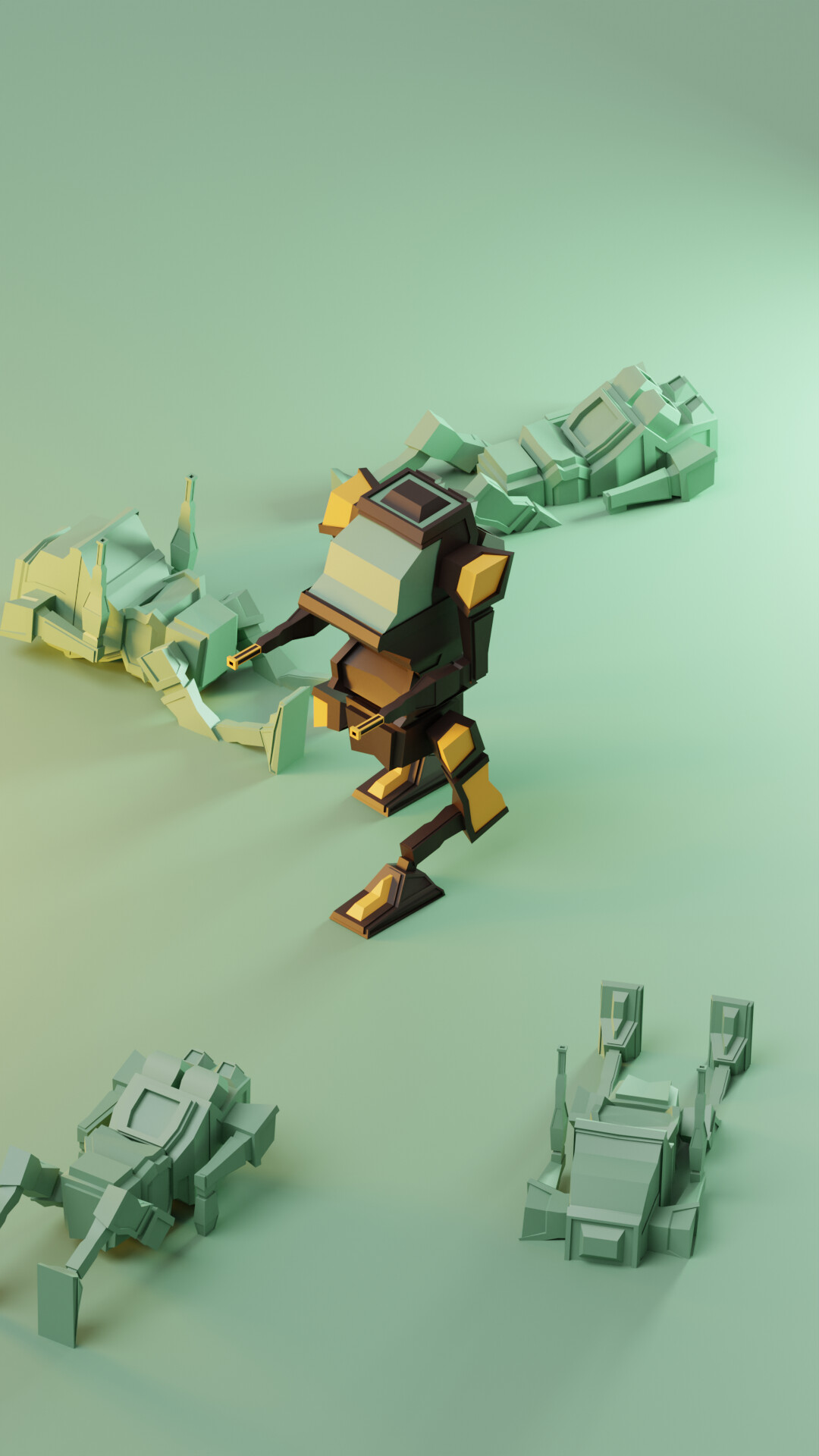 Nick Mikhalev - Isometric mecha