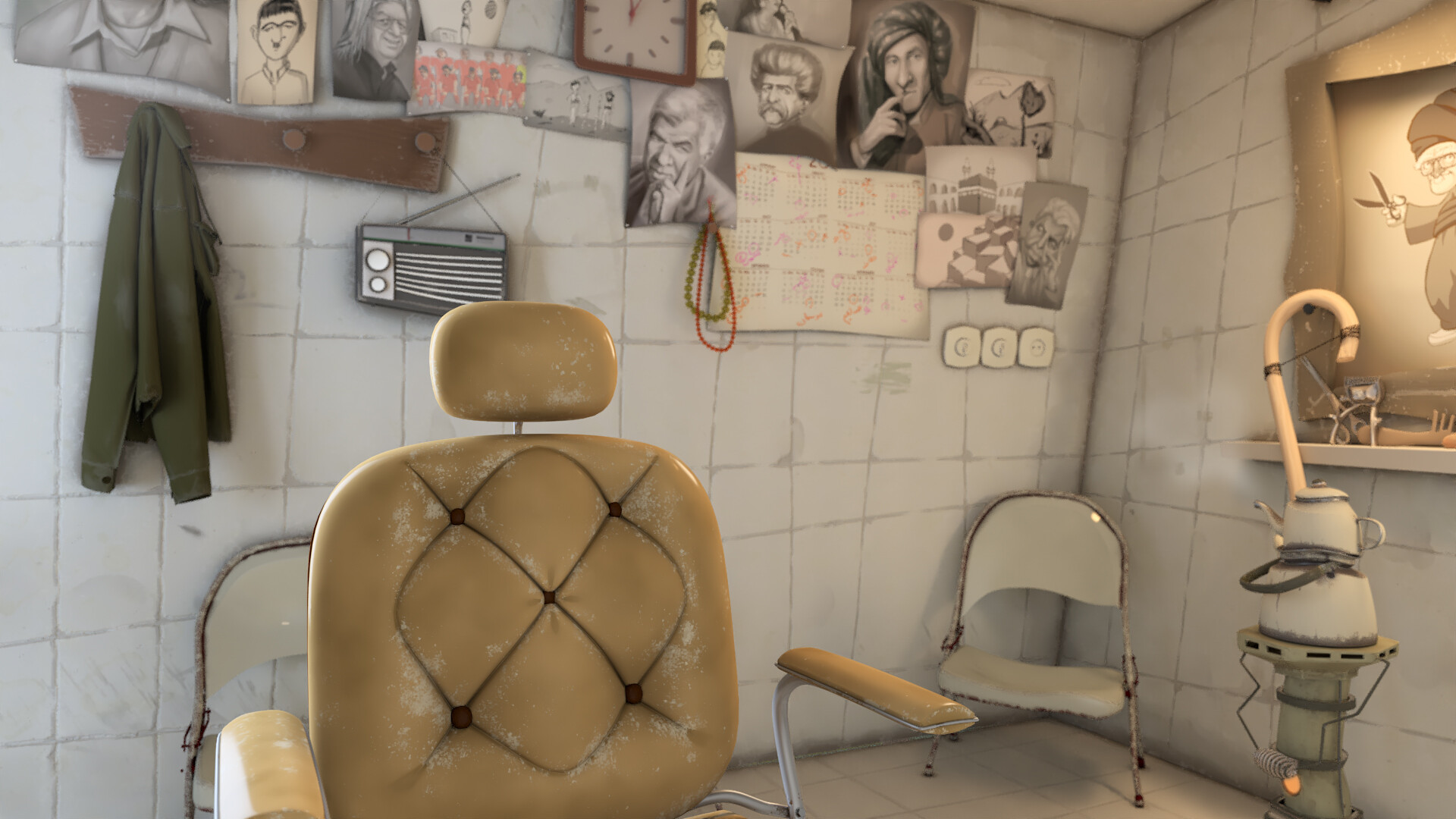 ArtStation - Barber Shop Environment No.6 / Concept Art