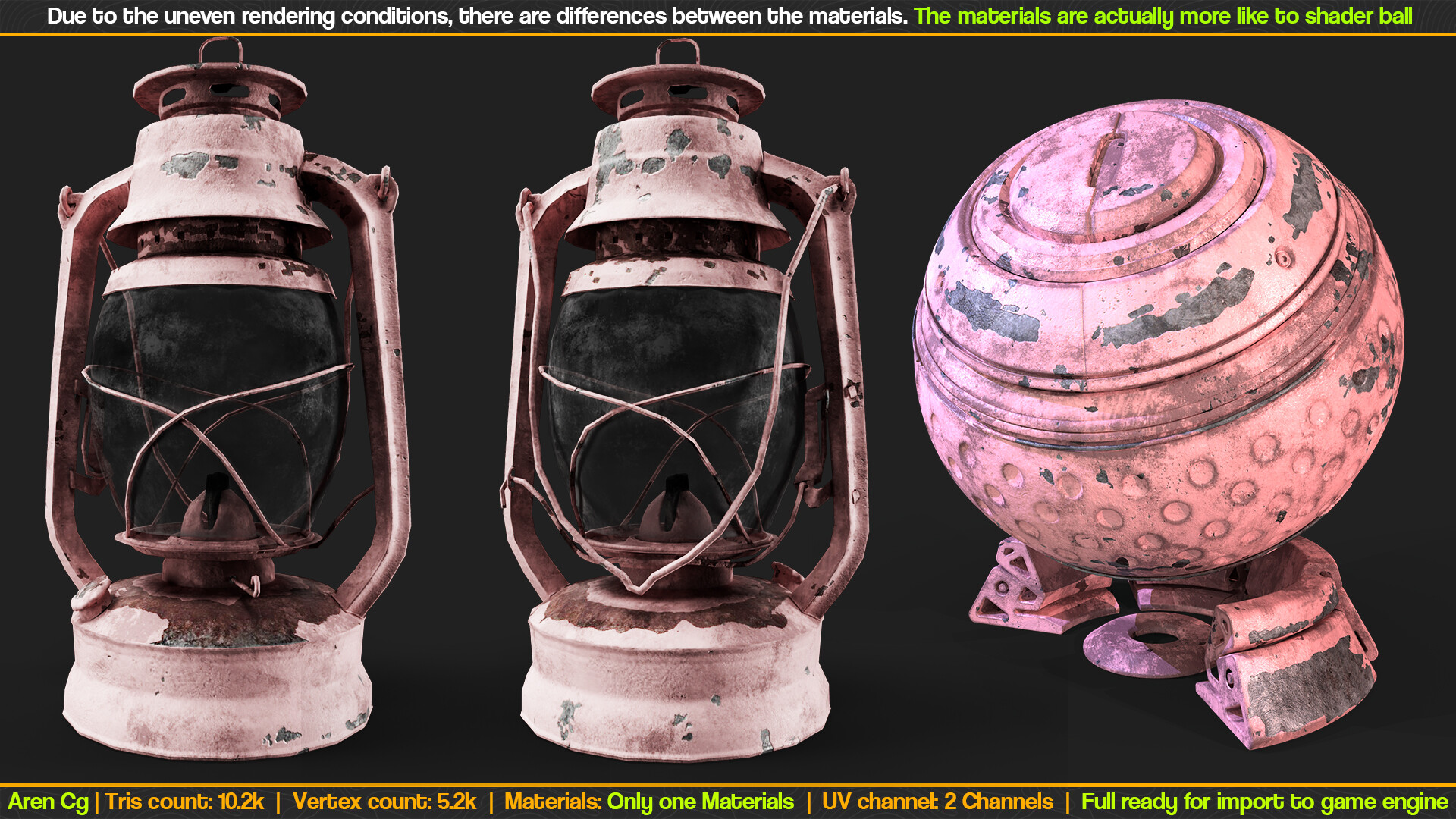 Aren CG Studio - Old rusted Lantern 02-4