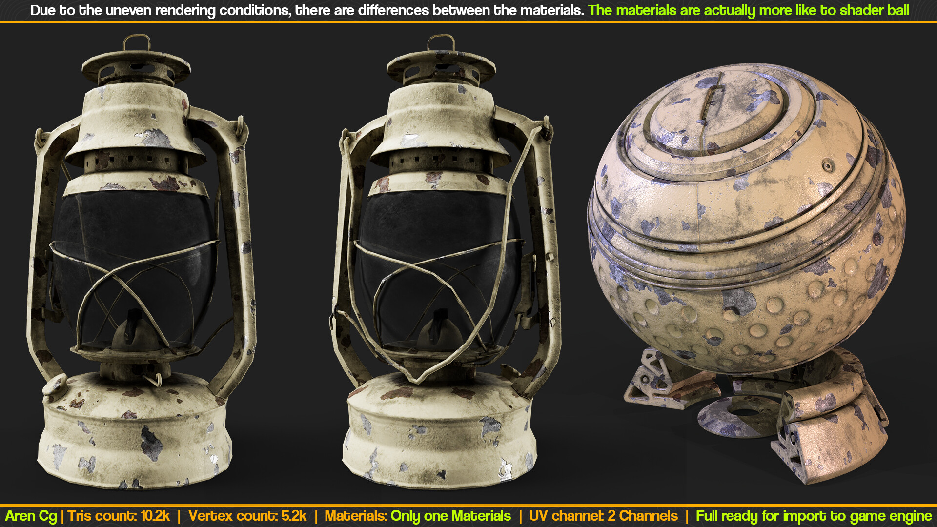 Aren CG Studio - Old rusted Lantern 02-3