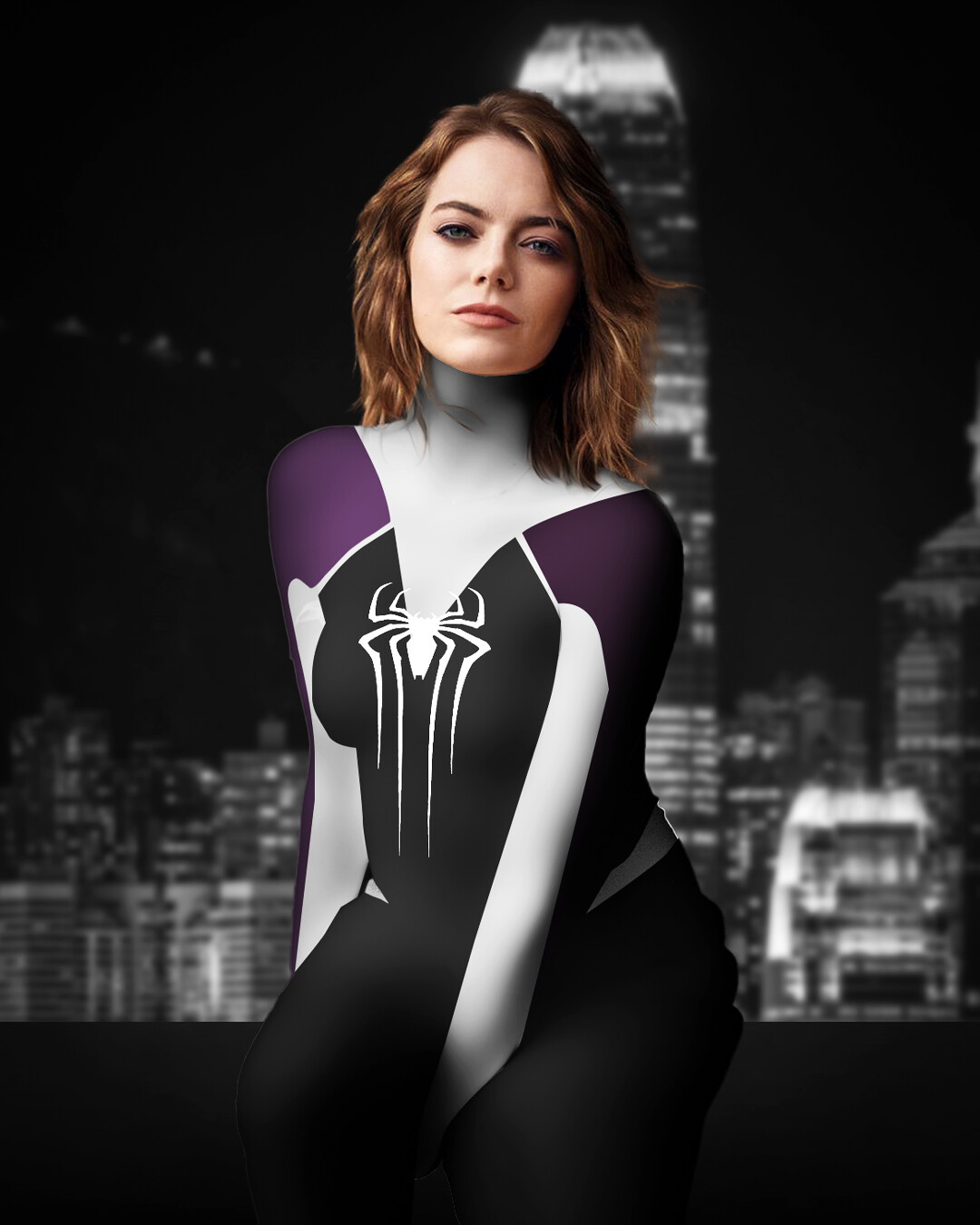 ArtStation - Emma Stone as Spider-Gwen.