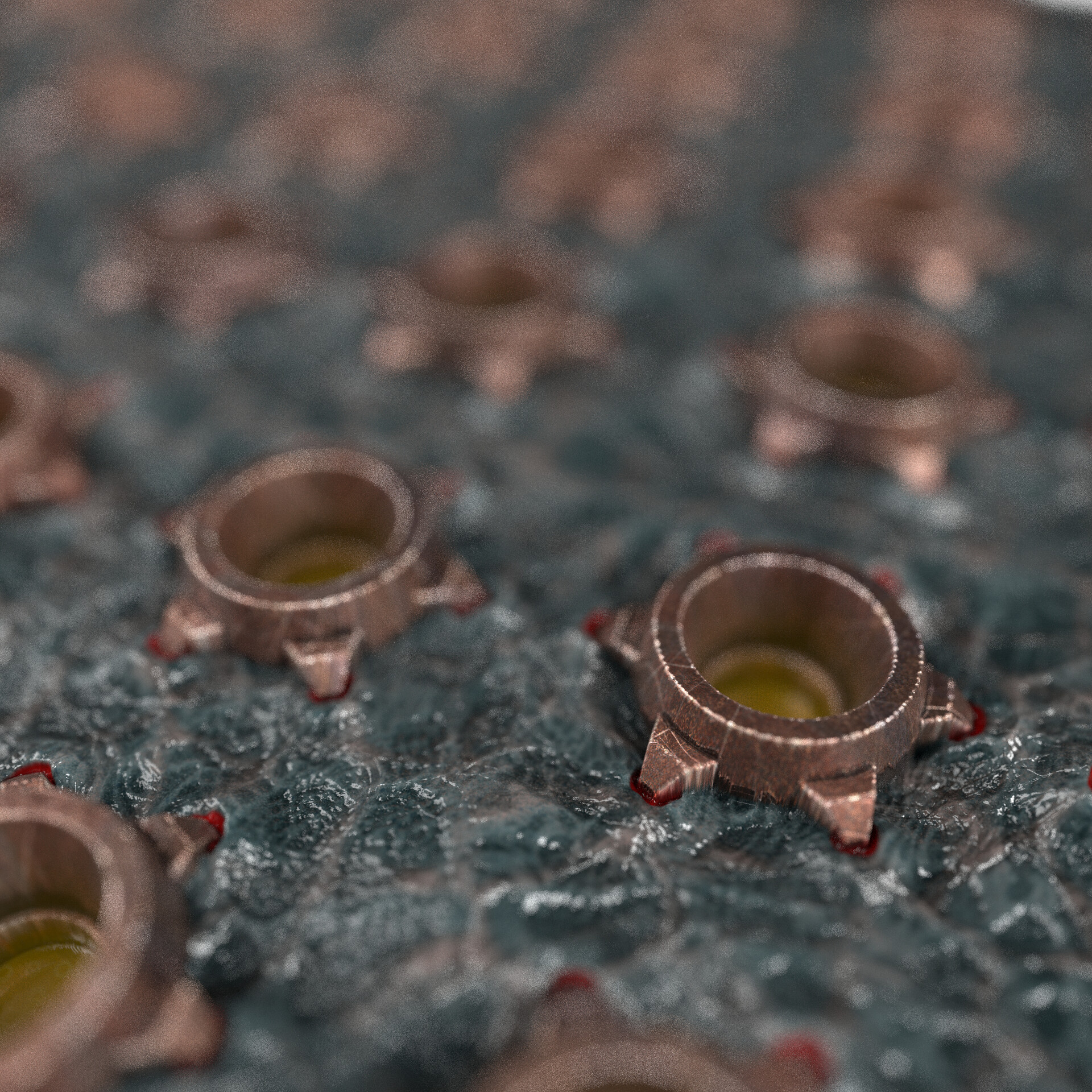 Biotech On Alien Monster Skin Horror PBR Procedural Material 001 by ...