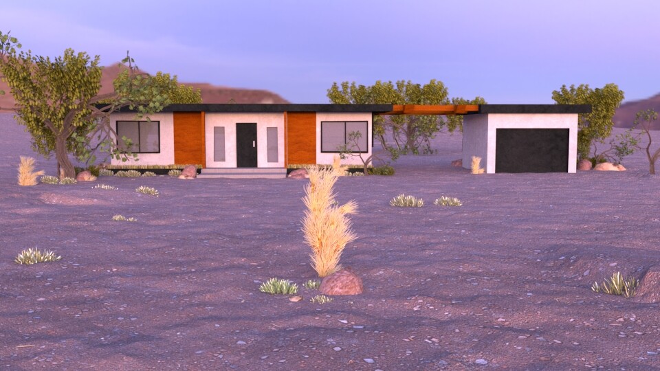 ArtStation - Desert Home 3D Model