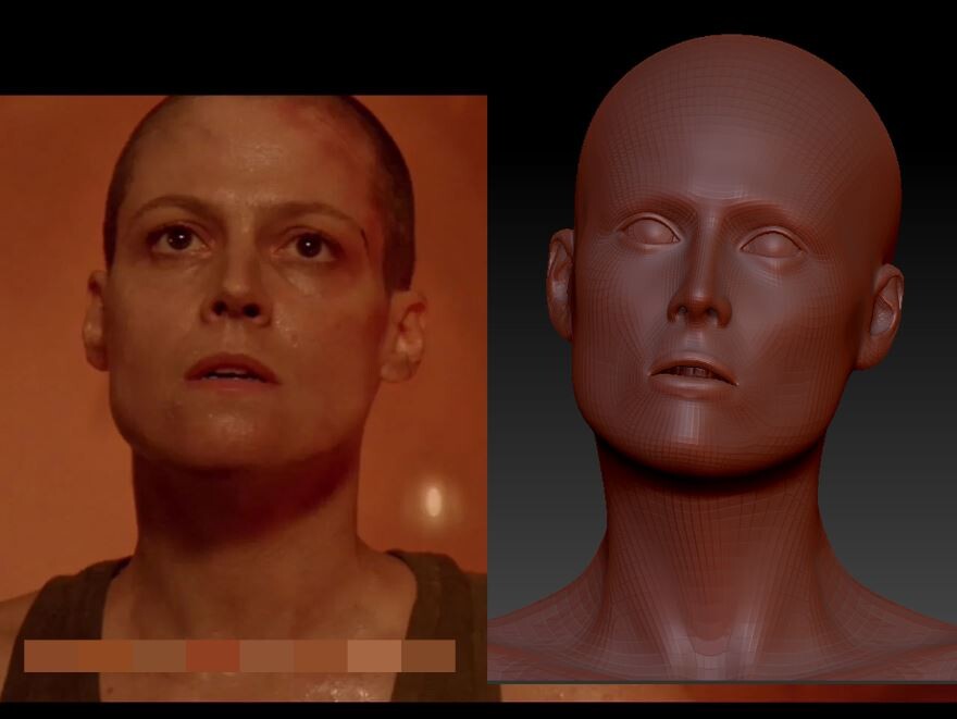 ArtStation - Alien 3 Ripley (work in progress)