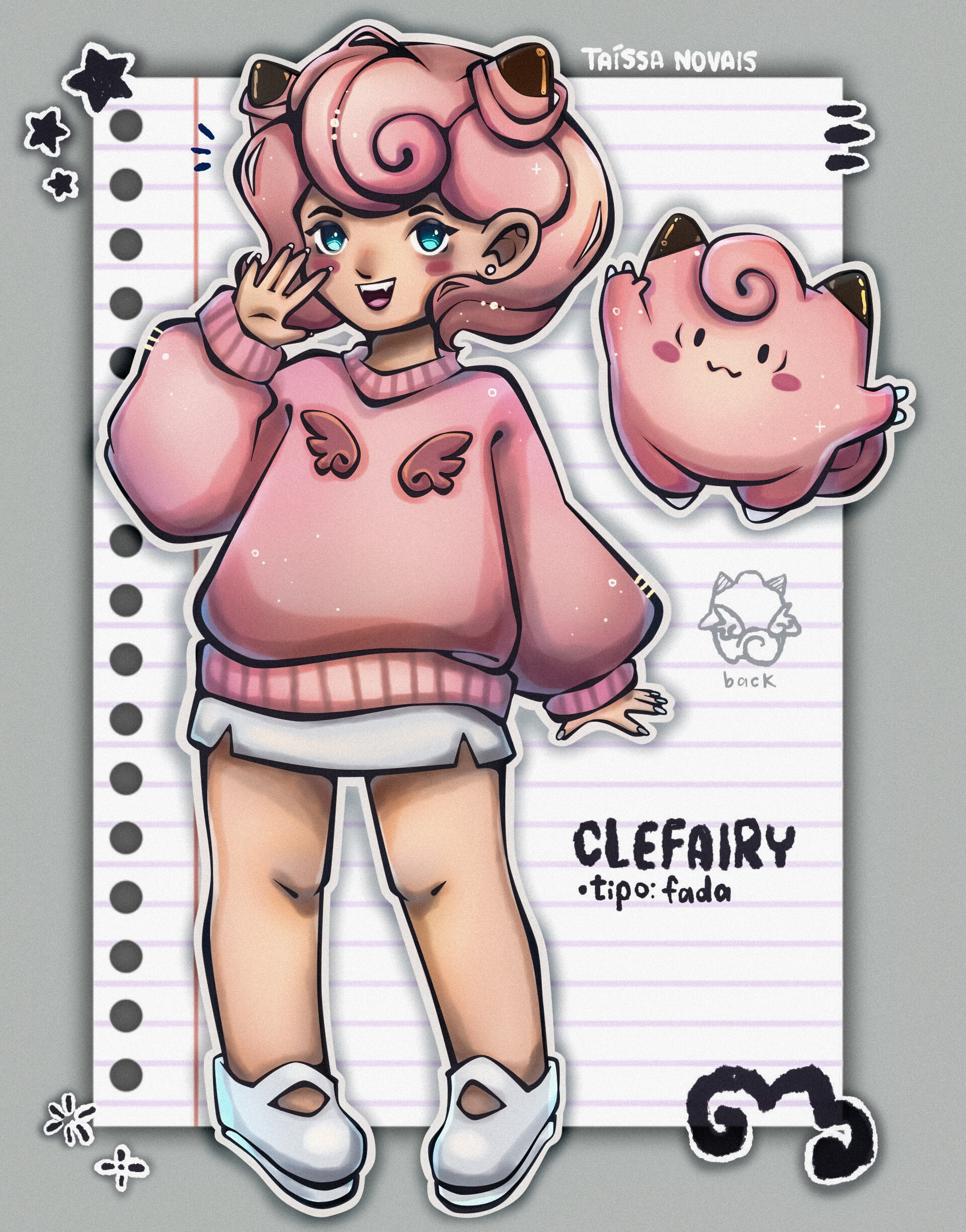 ArtStation - Clefairy is waving at you