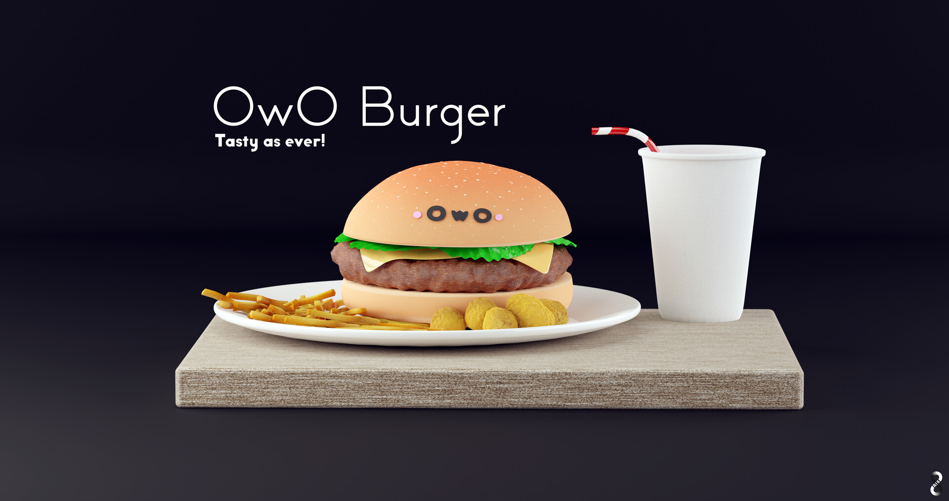 ArtStation - Cute Burger