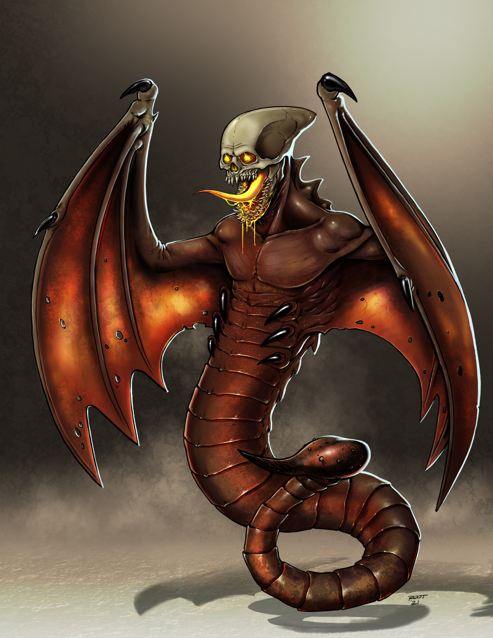 ArtStation - Skullwing Demon