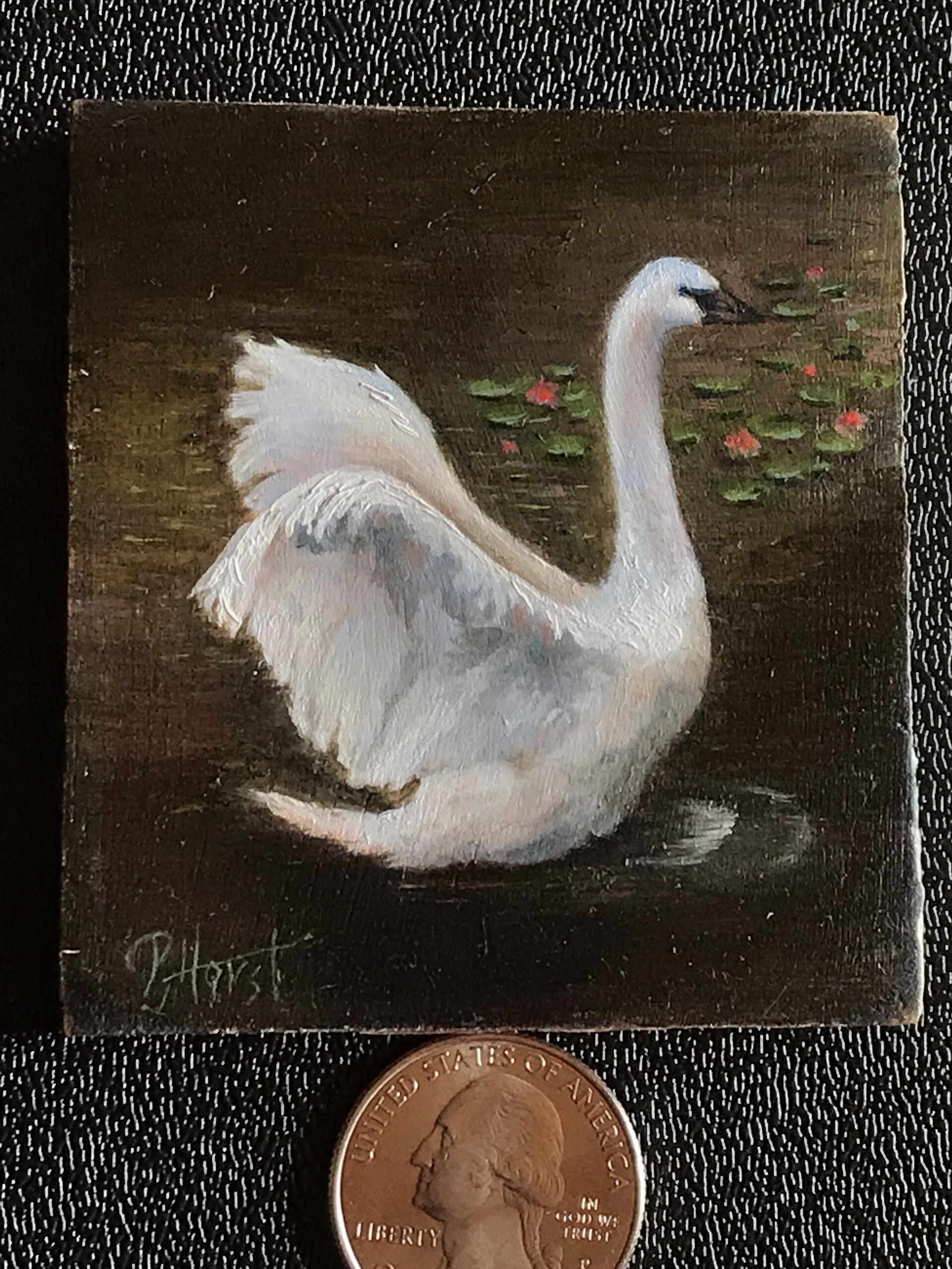 ArtStation - Norwich Swan, miniature 2.5x3”