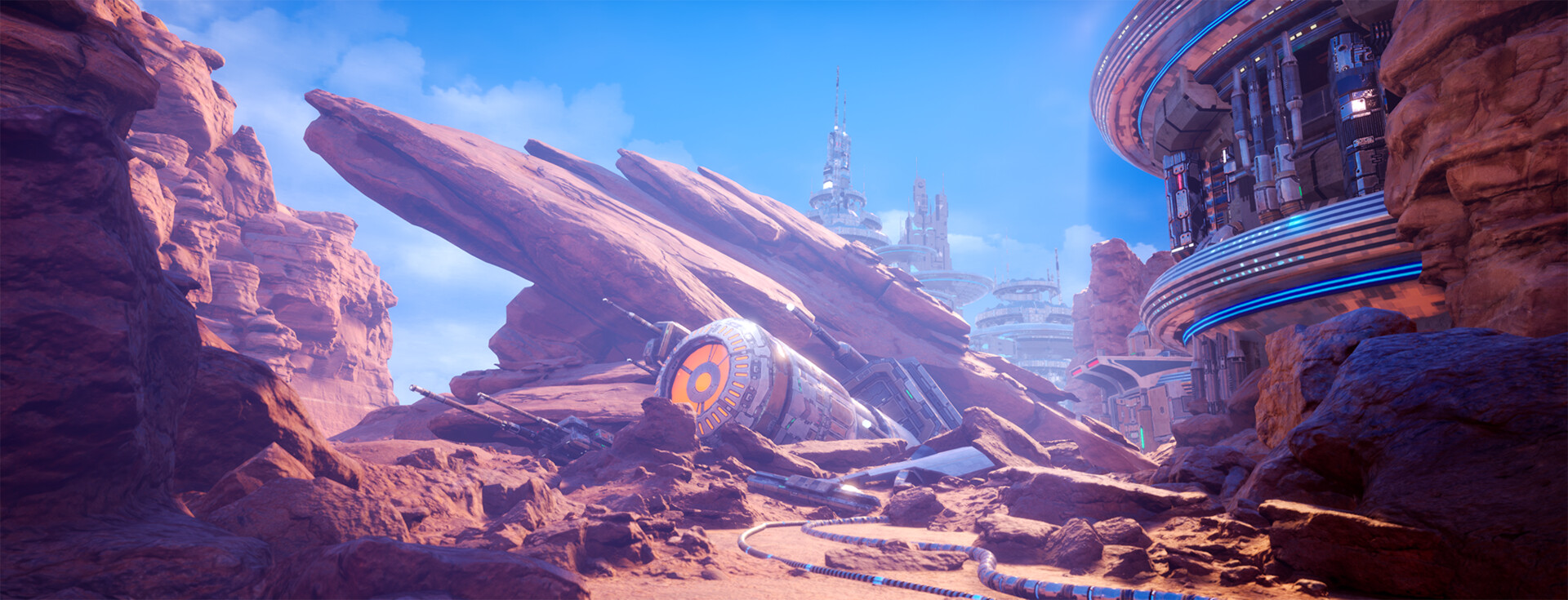 ArtStation - Scene design of future technology 未来科幻风格场景