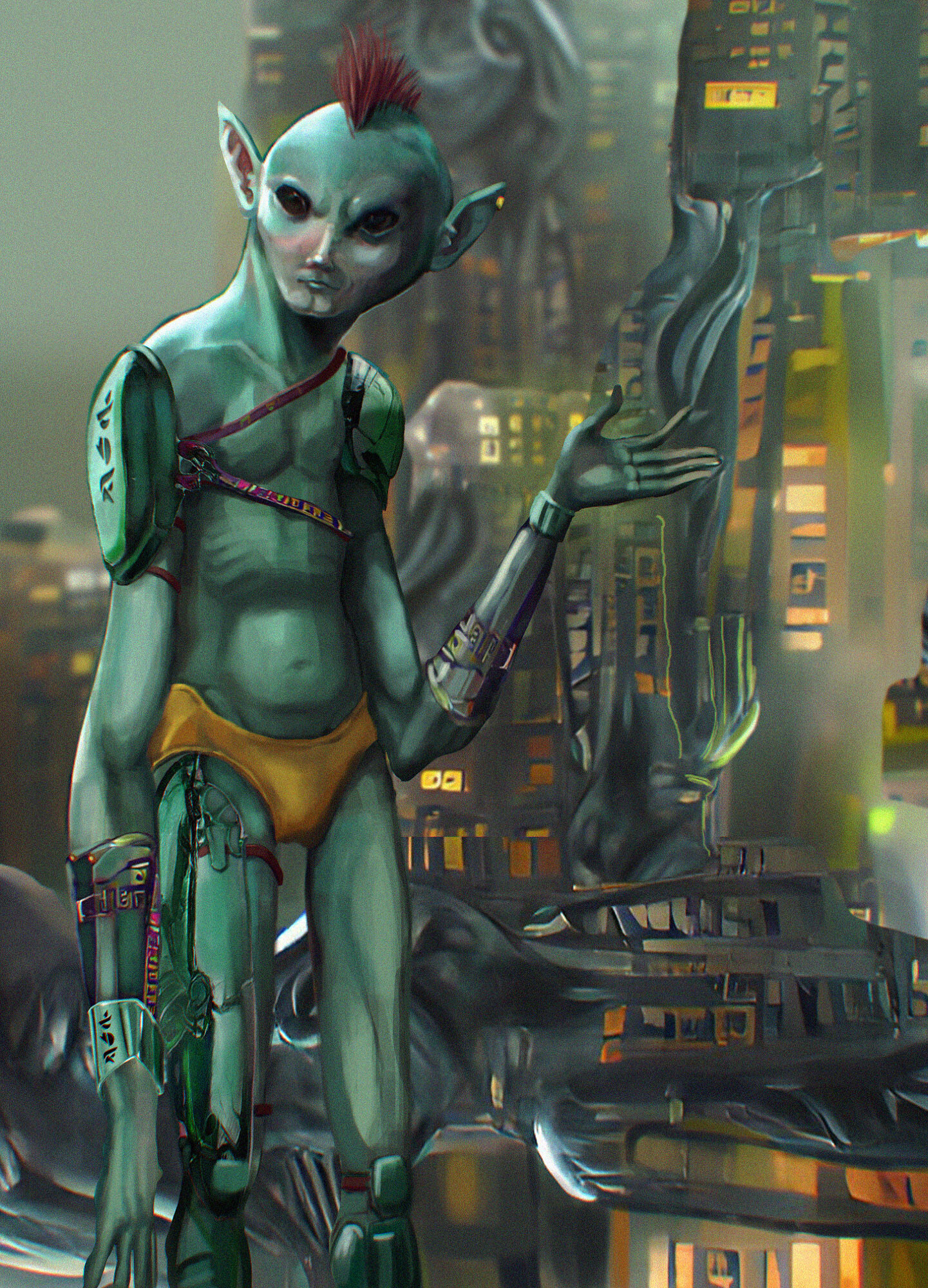 ArtStation - "Punk Goblin" Alien