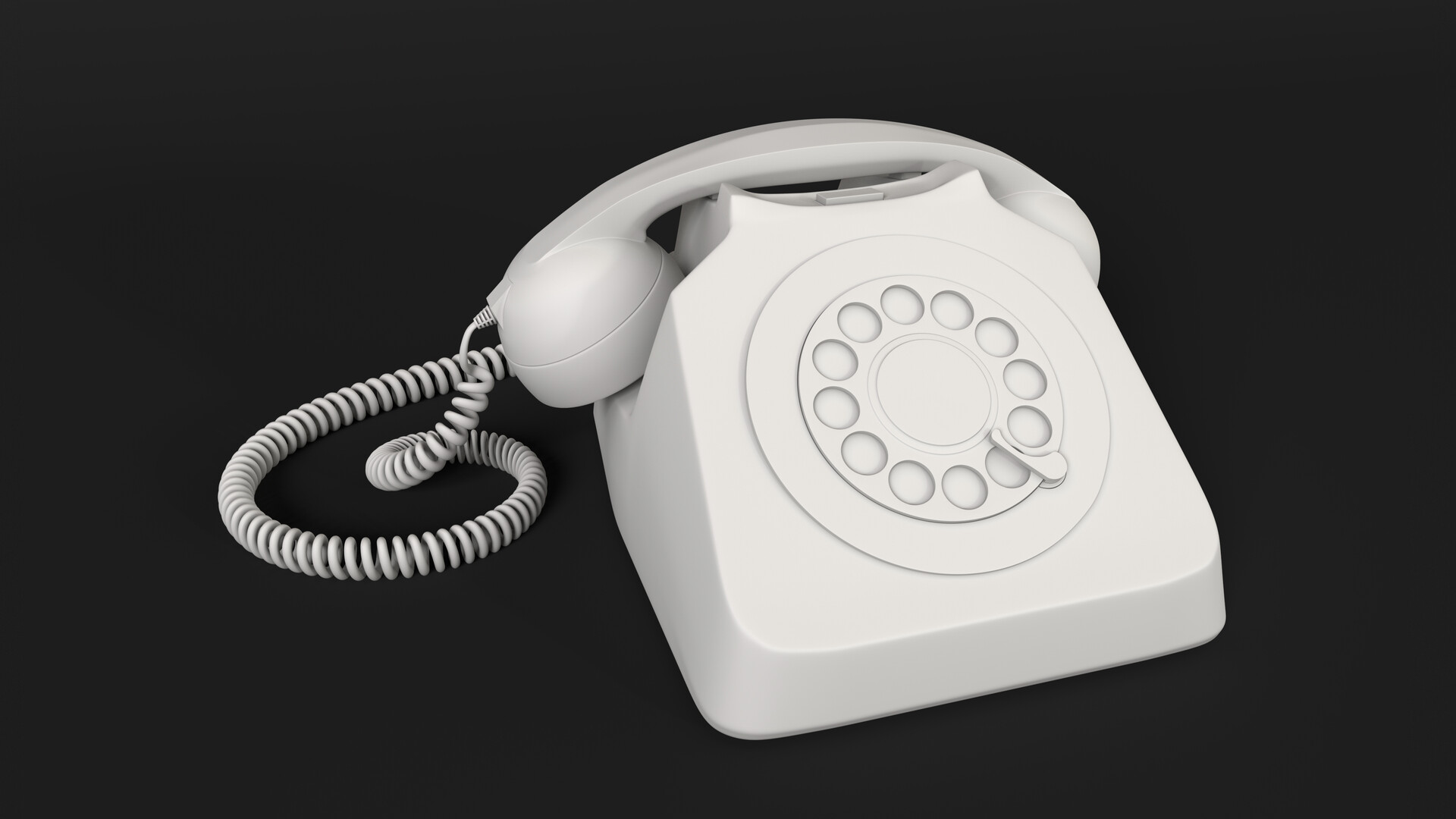 ArtStation - Rotary Phone (WIP)