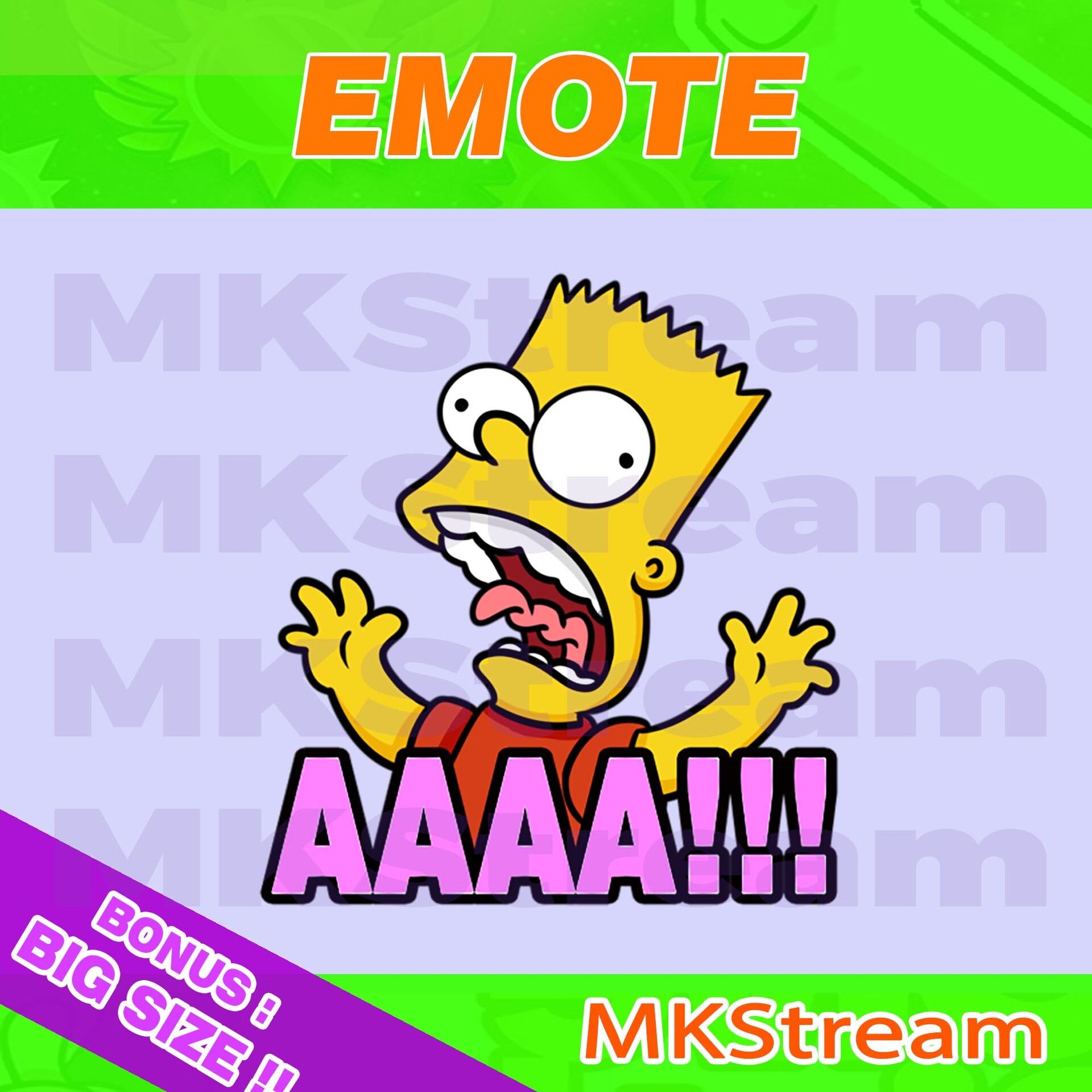 ArtStation - Twitch emotes the simpsons bart screaming