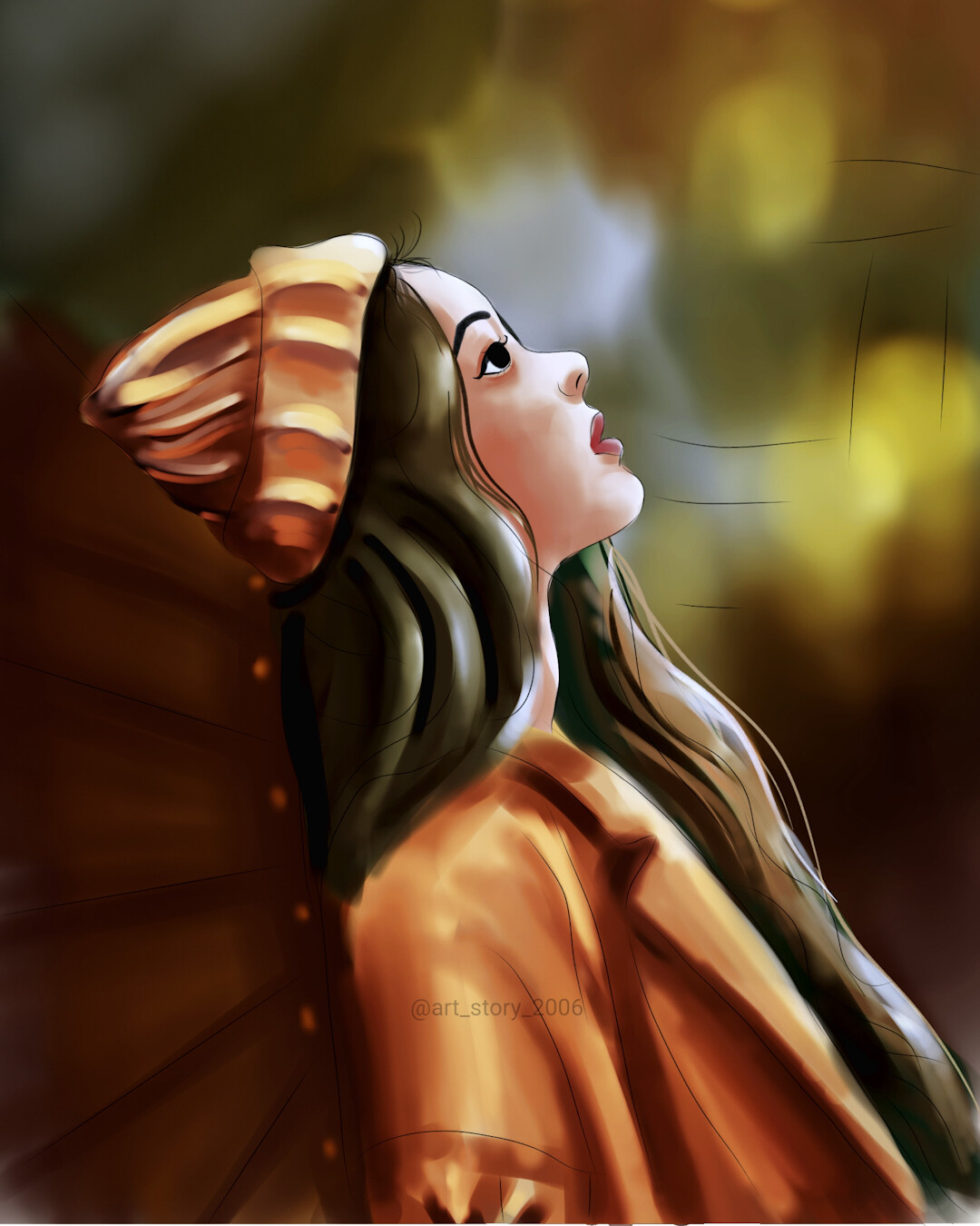 ArtStation - thinking girl