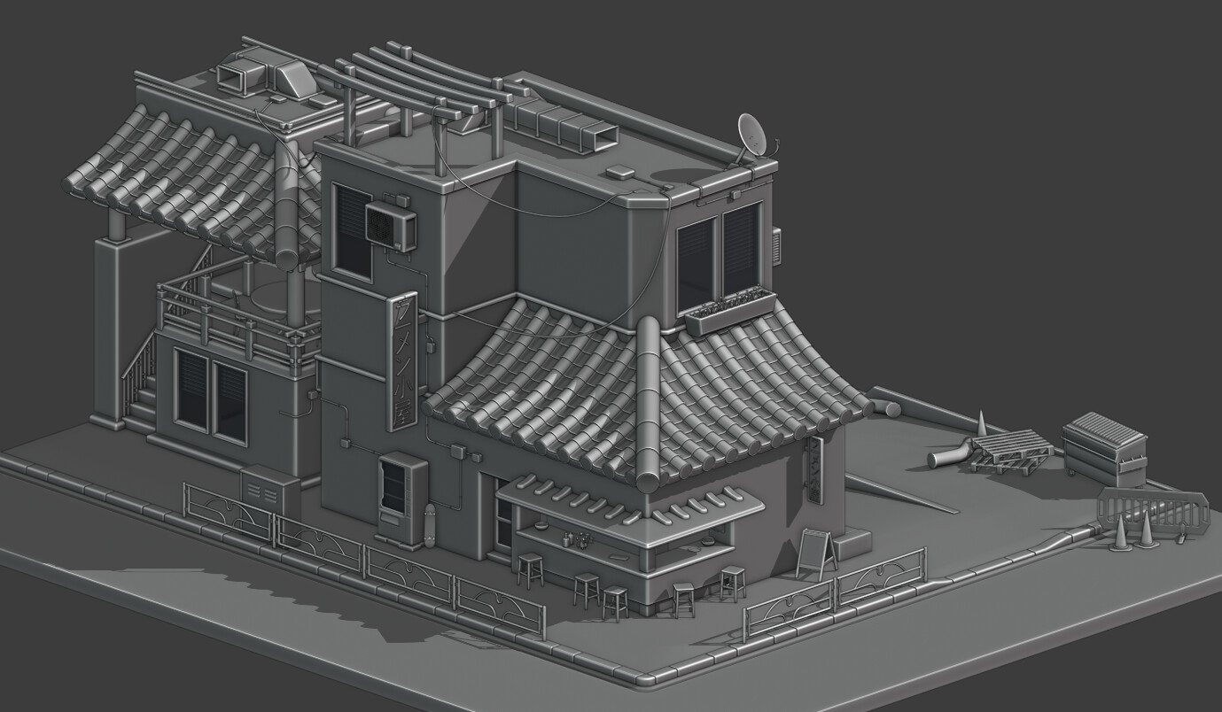 Peter Meeks - Stylised Ramen Shop