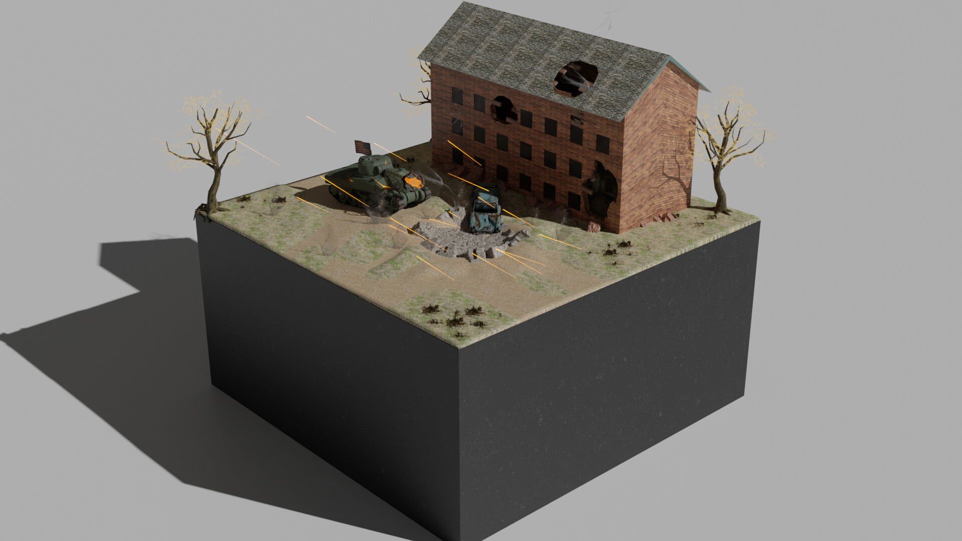 ArtStation - M4 Sherman Diorama