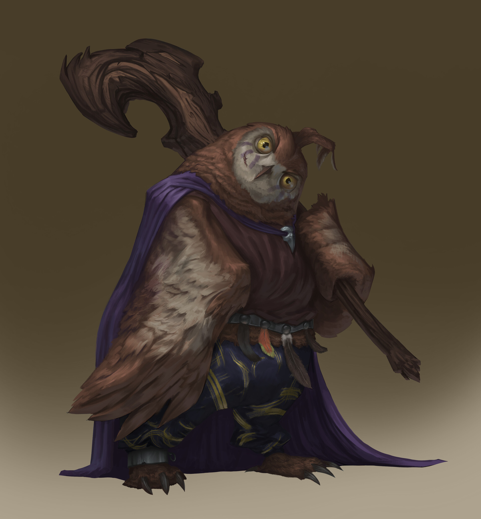 ArtStation - Owl warrior