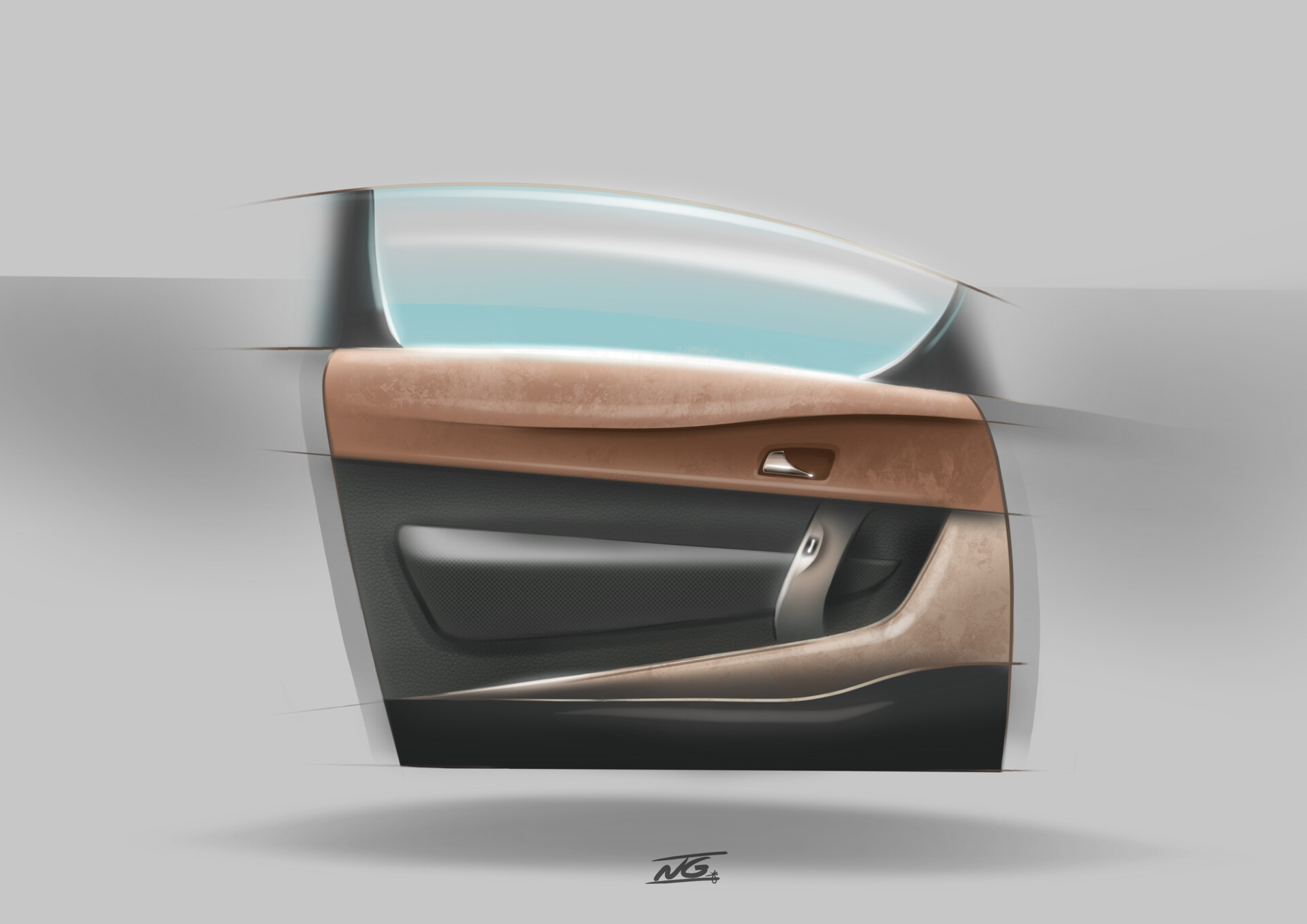 ArtStation - Driver Door panel concept