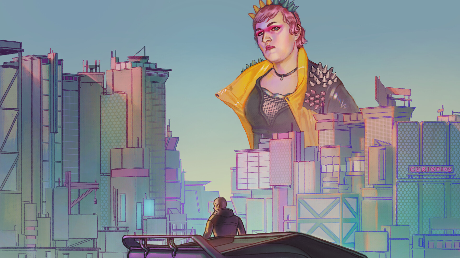 ArtStation - Sophie from Mars vs Cyberpunk 2077