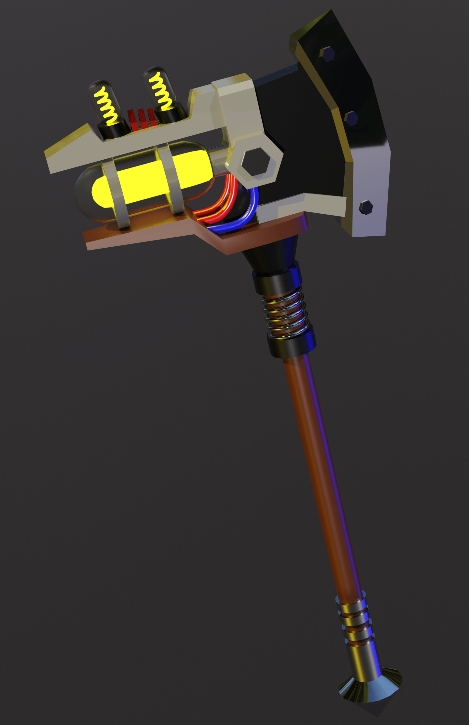 ArtStation - Weapon: techno-ax