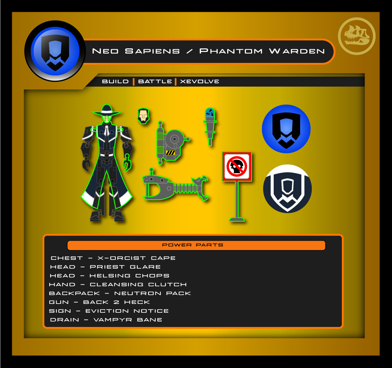 Vartomio Cain - Xevoz - Neo Sapiens - Phantom Warden