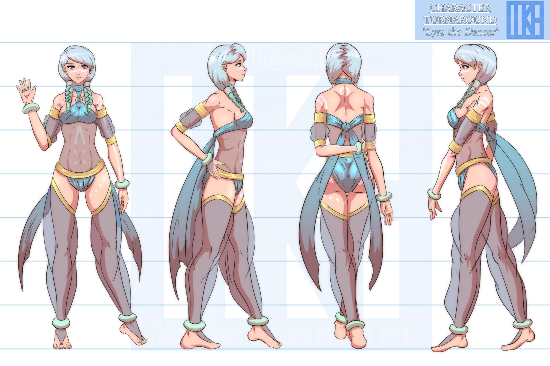 ArtStation - "Lyra the Dancer" Character Turnaround