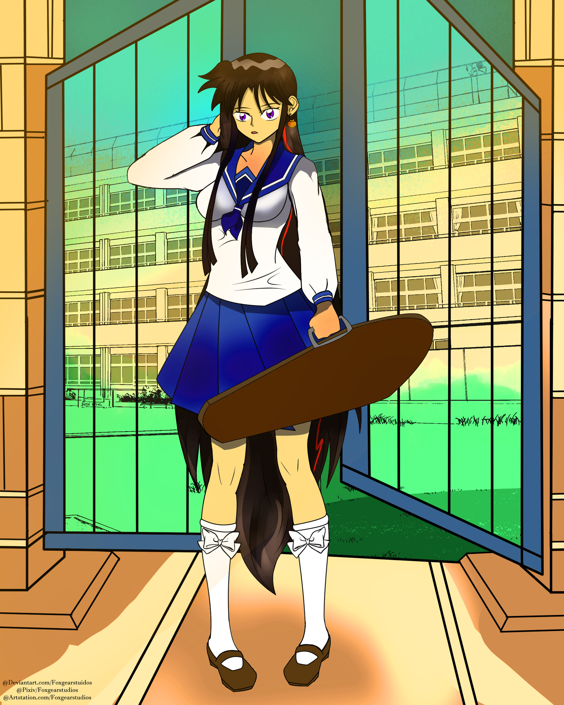 ArtStation - Yashahime: School Uniform Setsuna