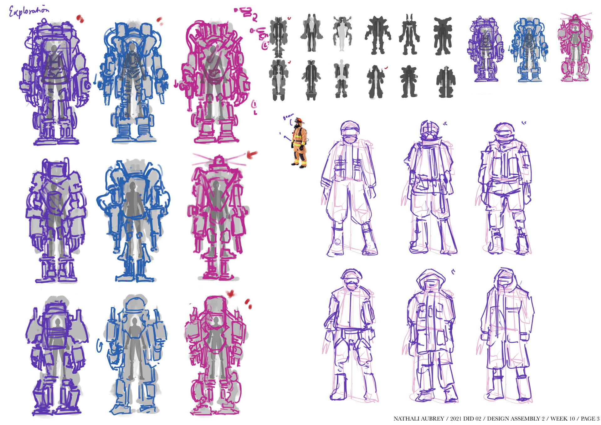 Nathali Aubrey - Firefighter Exosuit Design