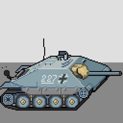 ArtStation - PIXEL ART/ Hetzer T38 tank-Germany