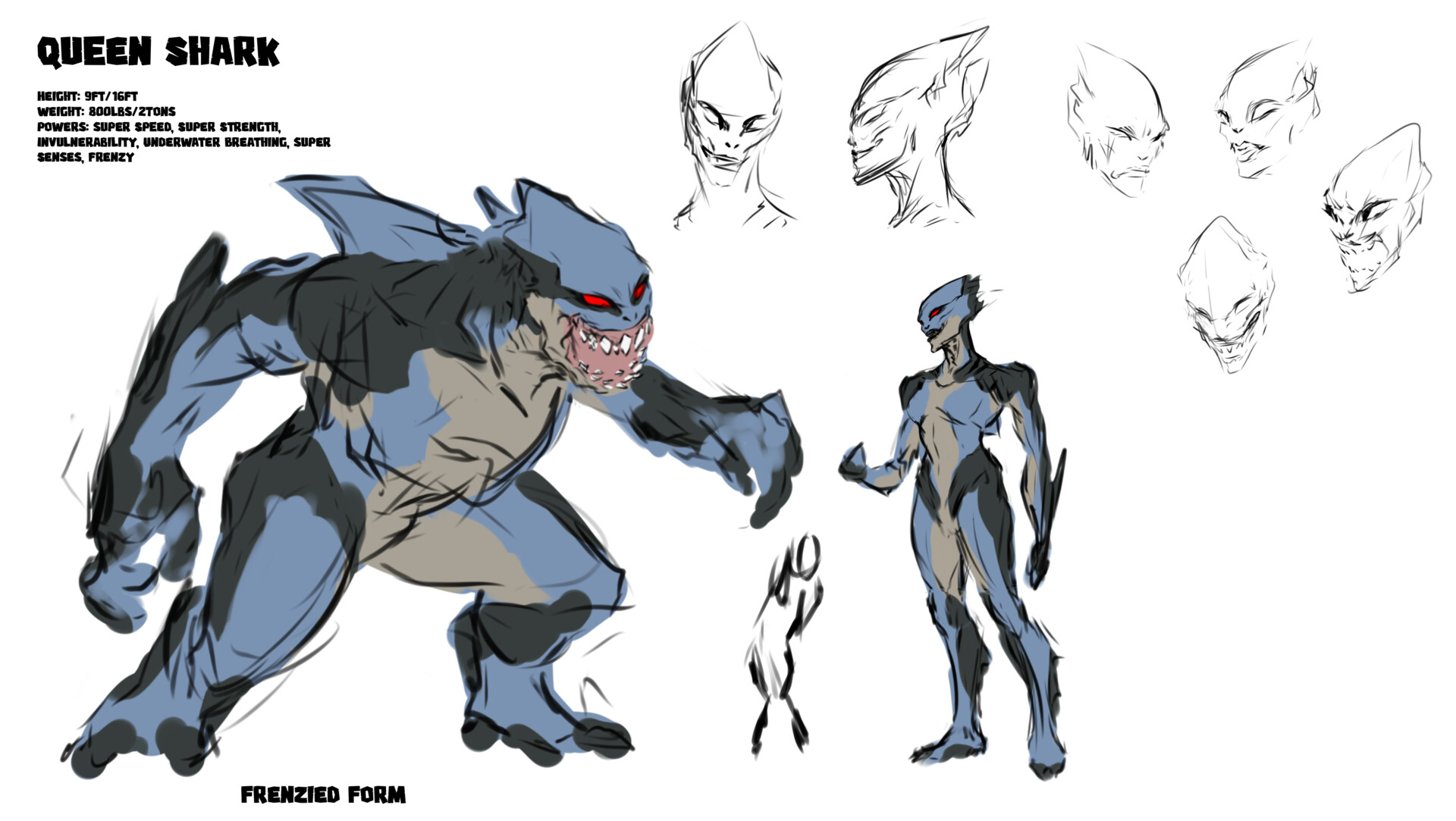 ArtStation - Queen Shark Concept (WIP)